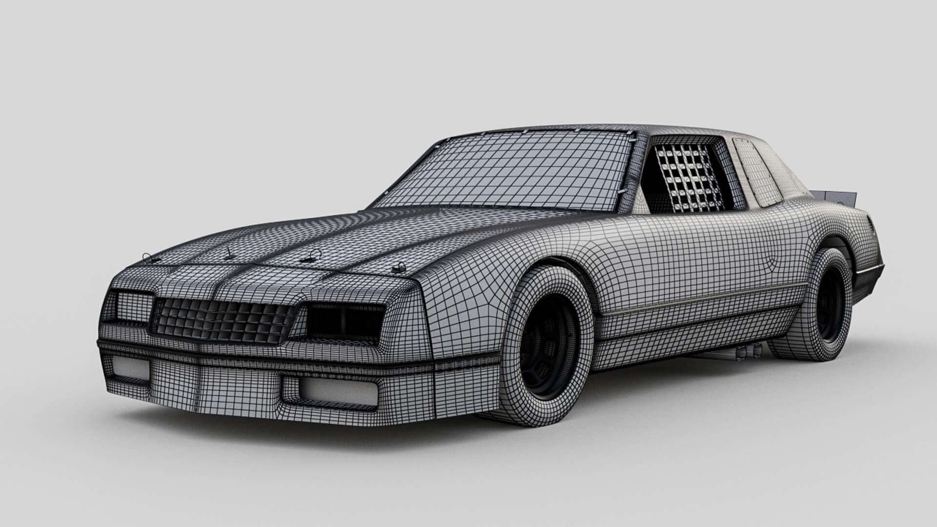 1986 Chevy Monte Carlo - Nascar 3D Model by spaz