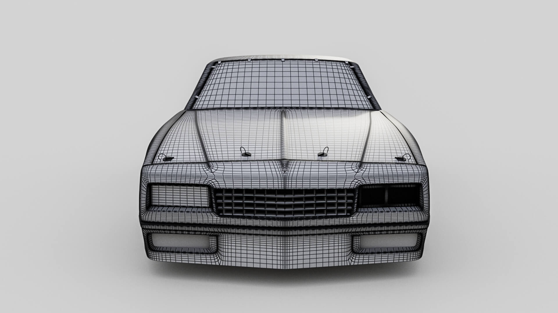 1986 Chevy Monte Carlo - Nascar 3D Model by spaz