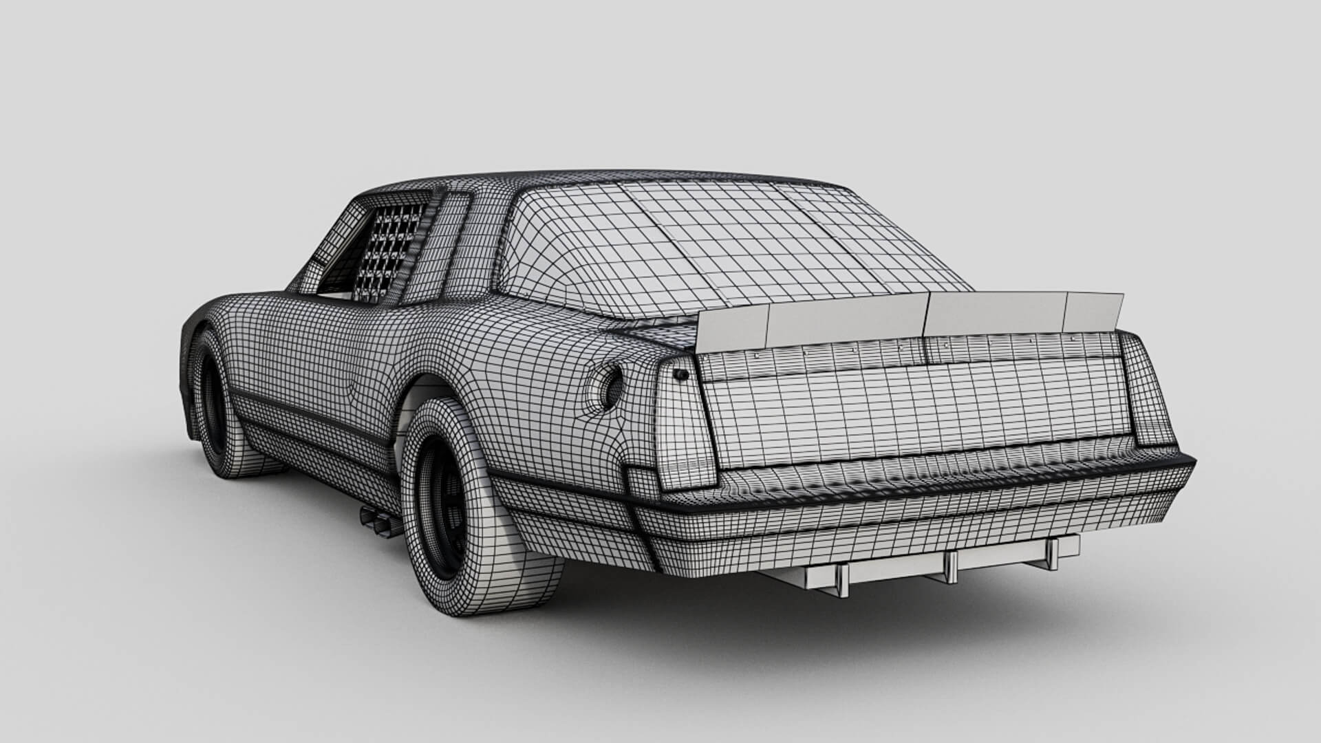 1986 Chevy Monte Carlo - Nascar 3D Model by spaz