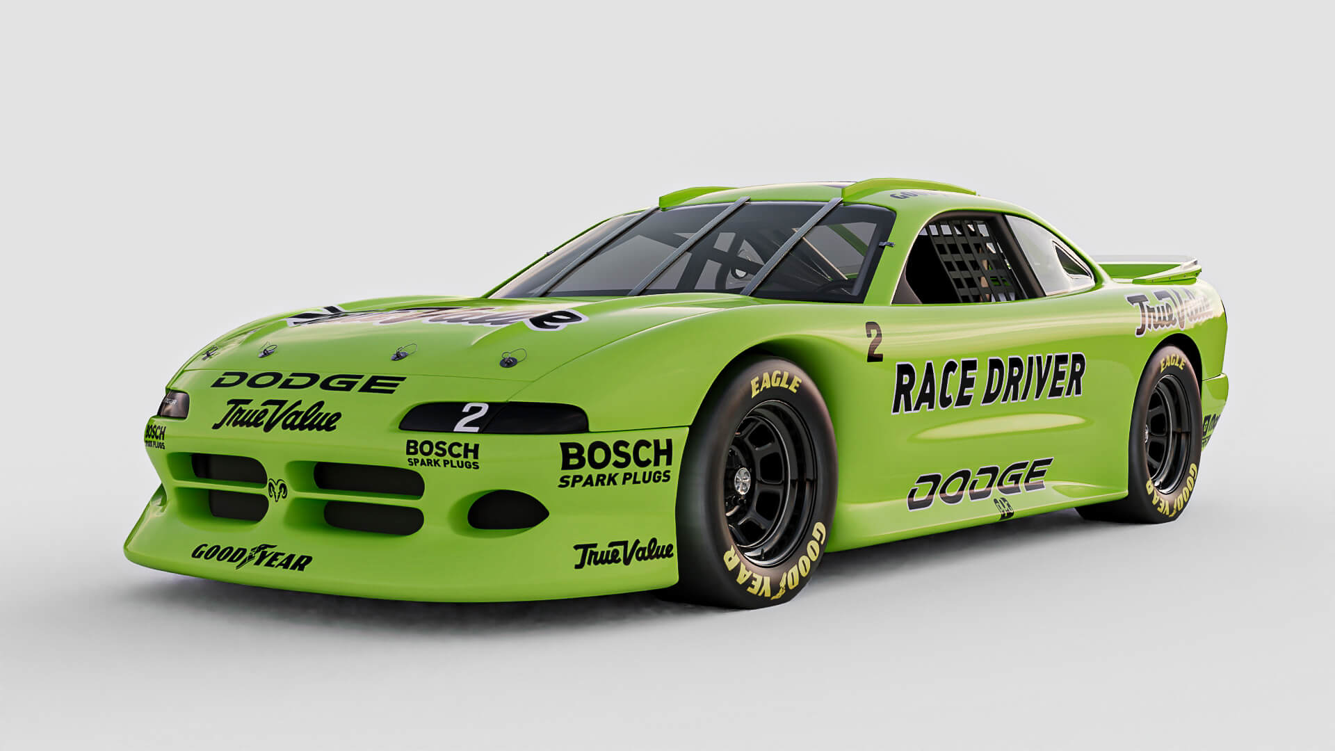 1994 Dodge Avenger Iroc Series Stock Car - 3D Model by spaz