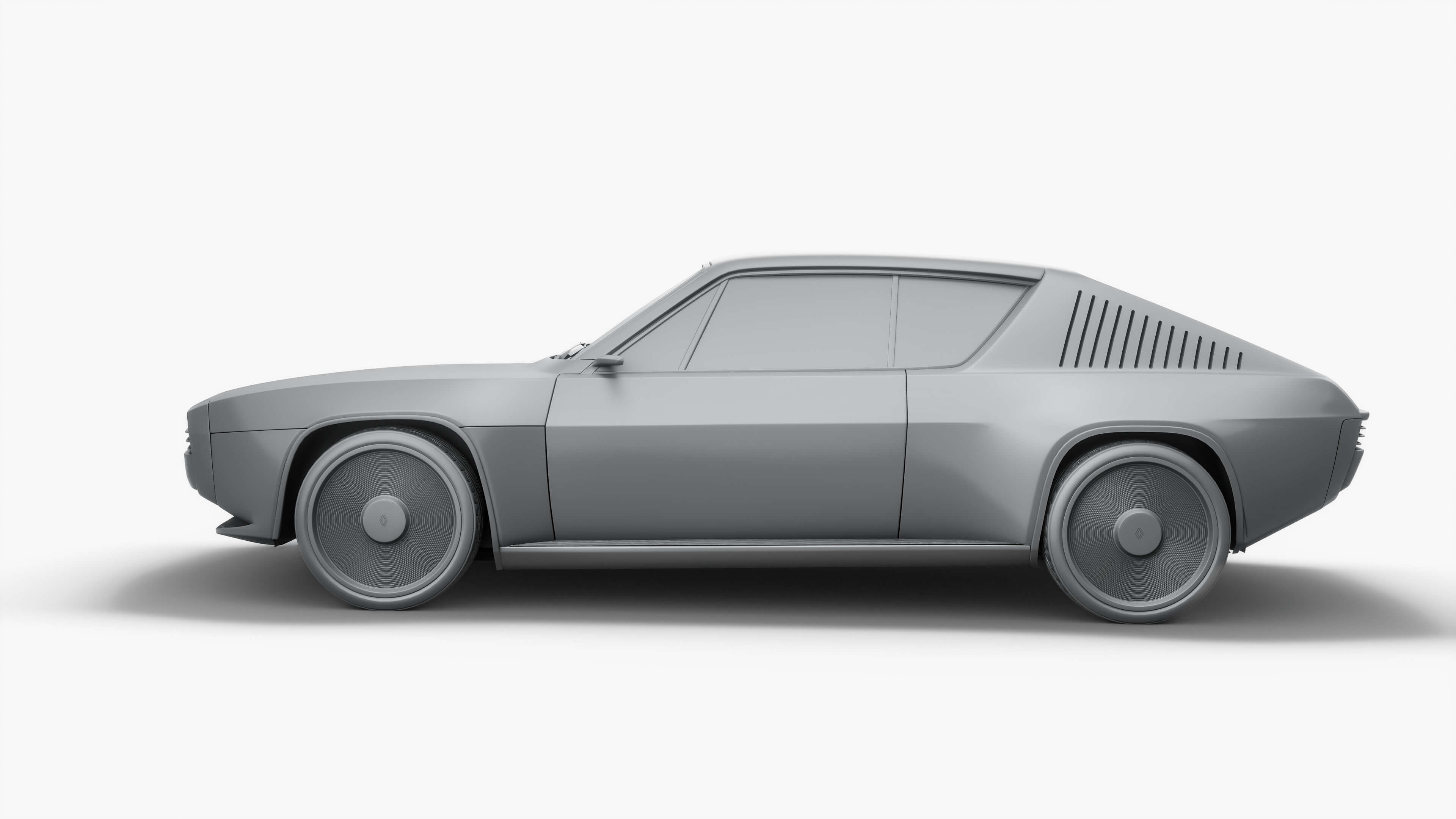 2025 Renault R17 Electric Restomod - 3D Model by spaz