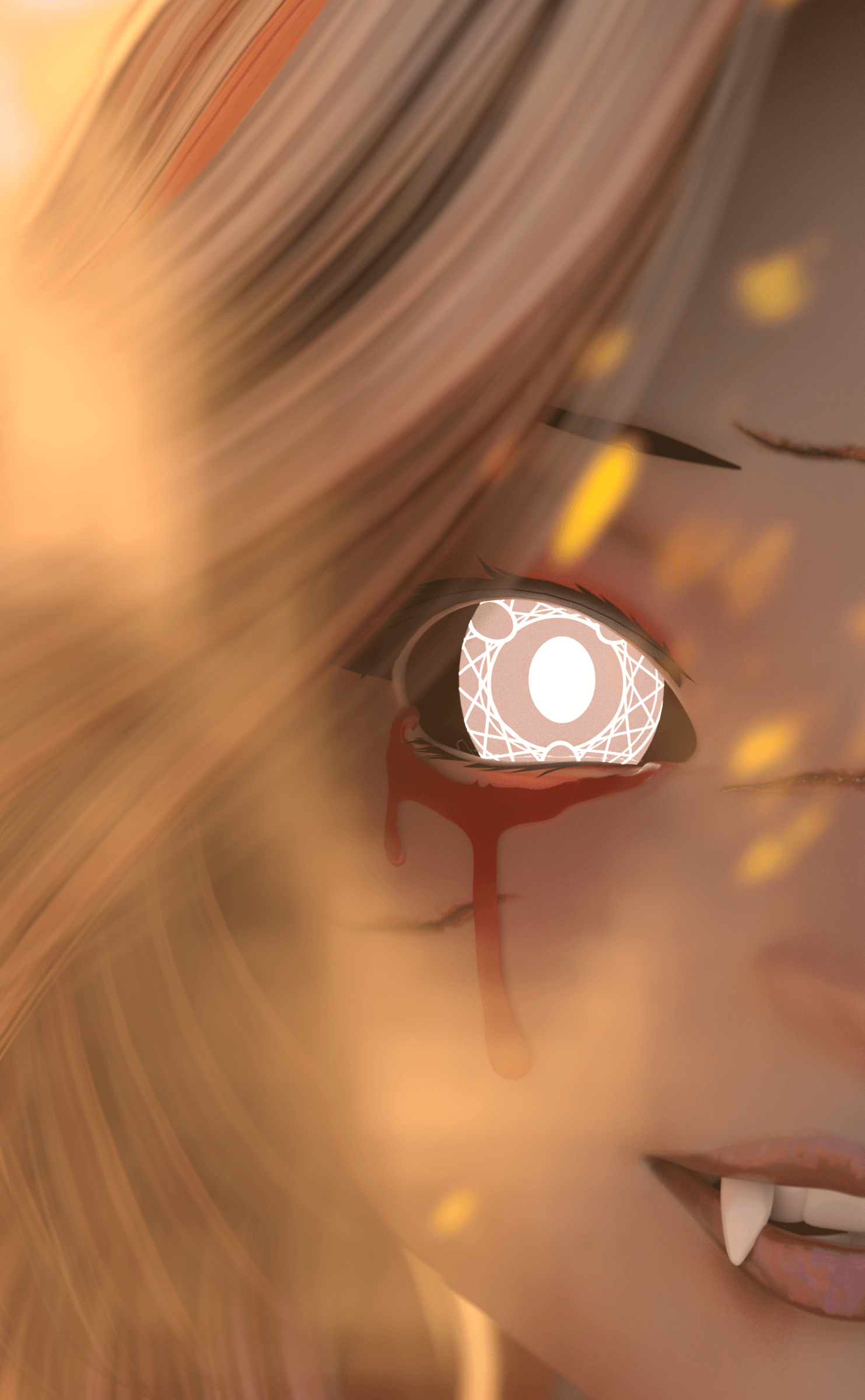 Demon Eye 3D Render, Digital Art by spearcarrier