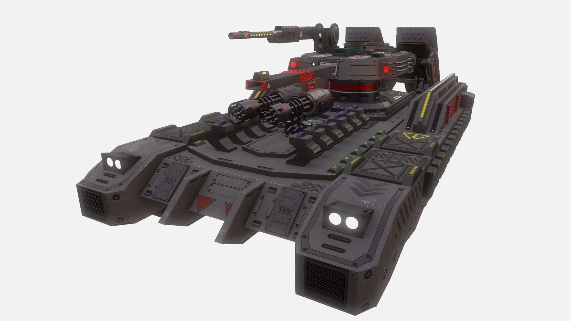 Sci-Fi Tank 3D Model by spectra_7