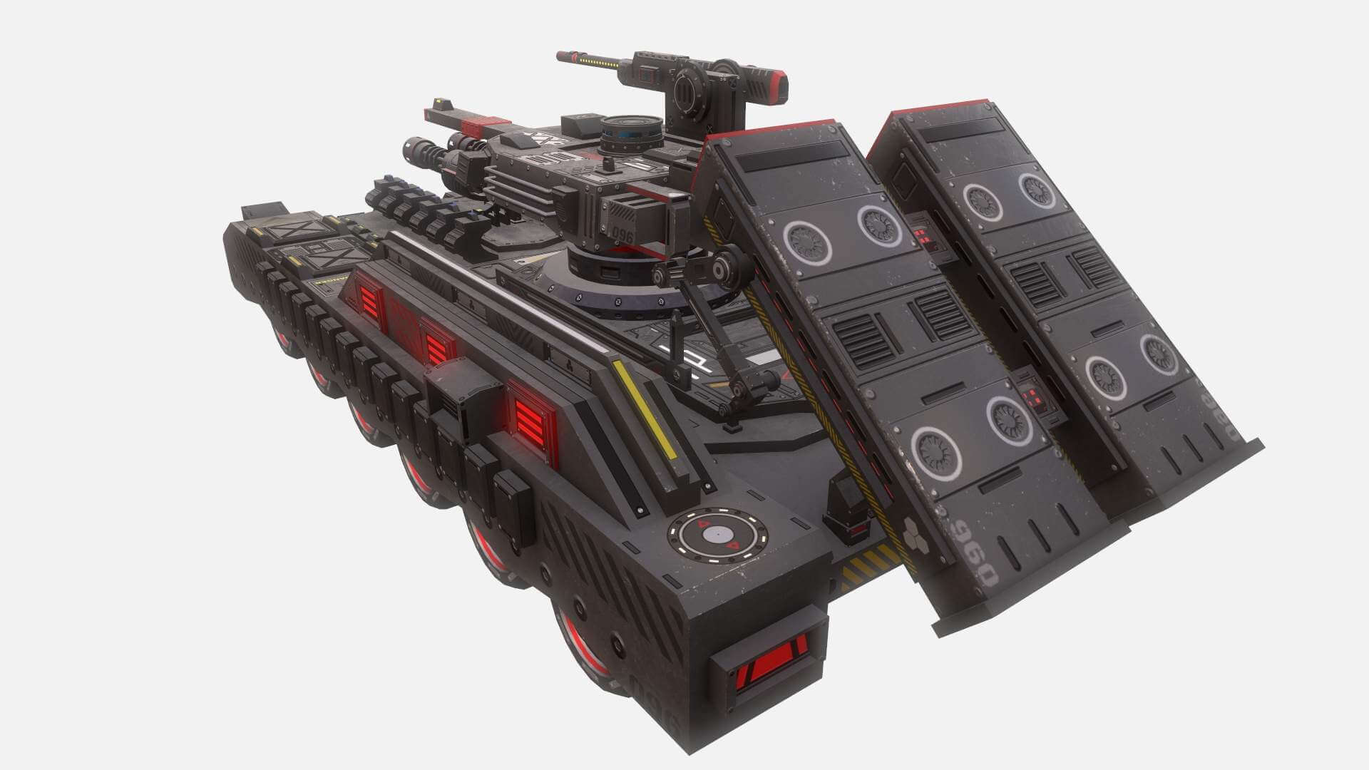 Sci-Fi Tank 3D Model by spectra_7