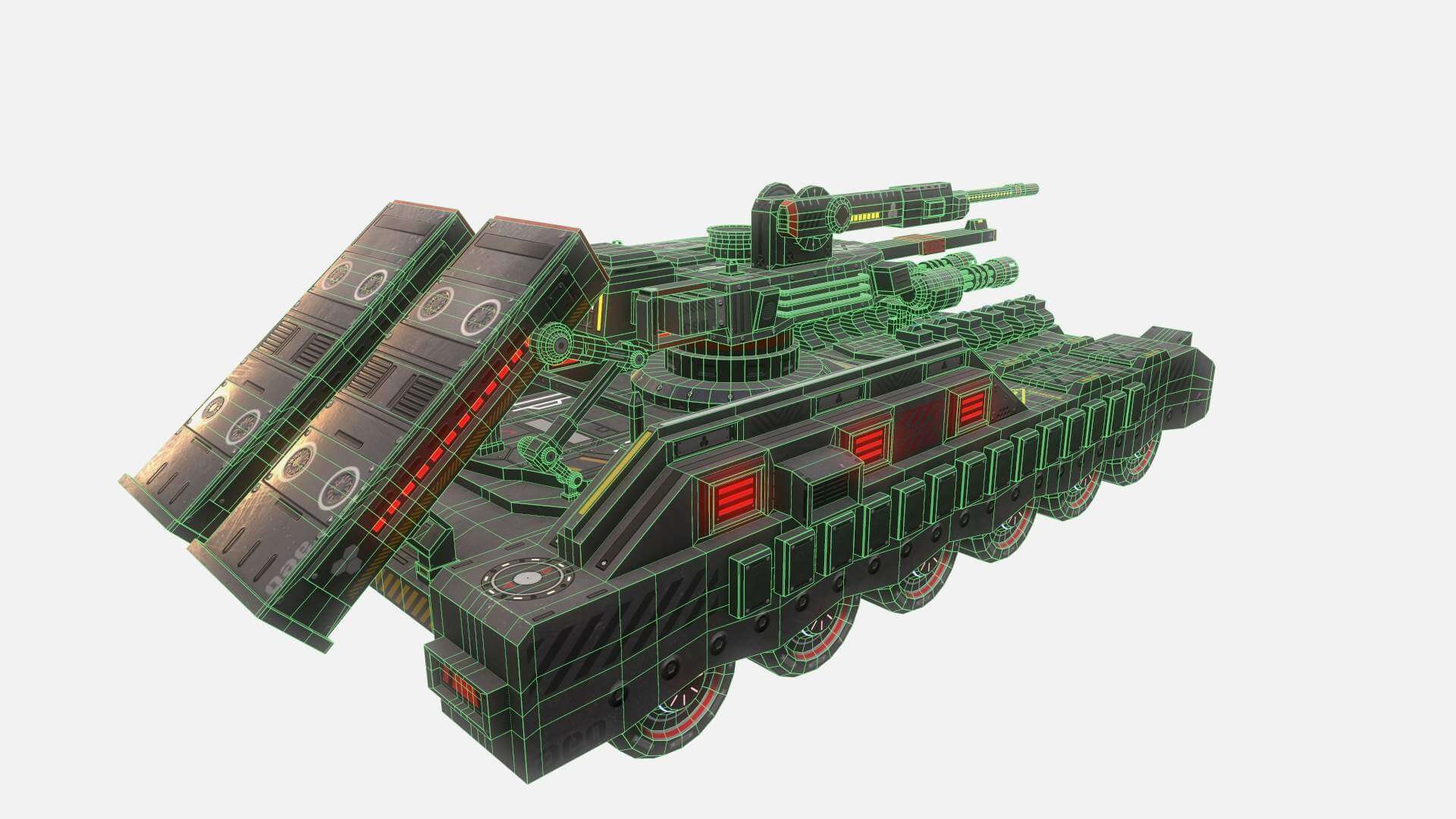 Sci-Fi Tank 3D Model by spectra_7
