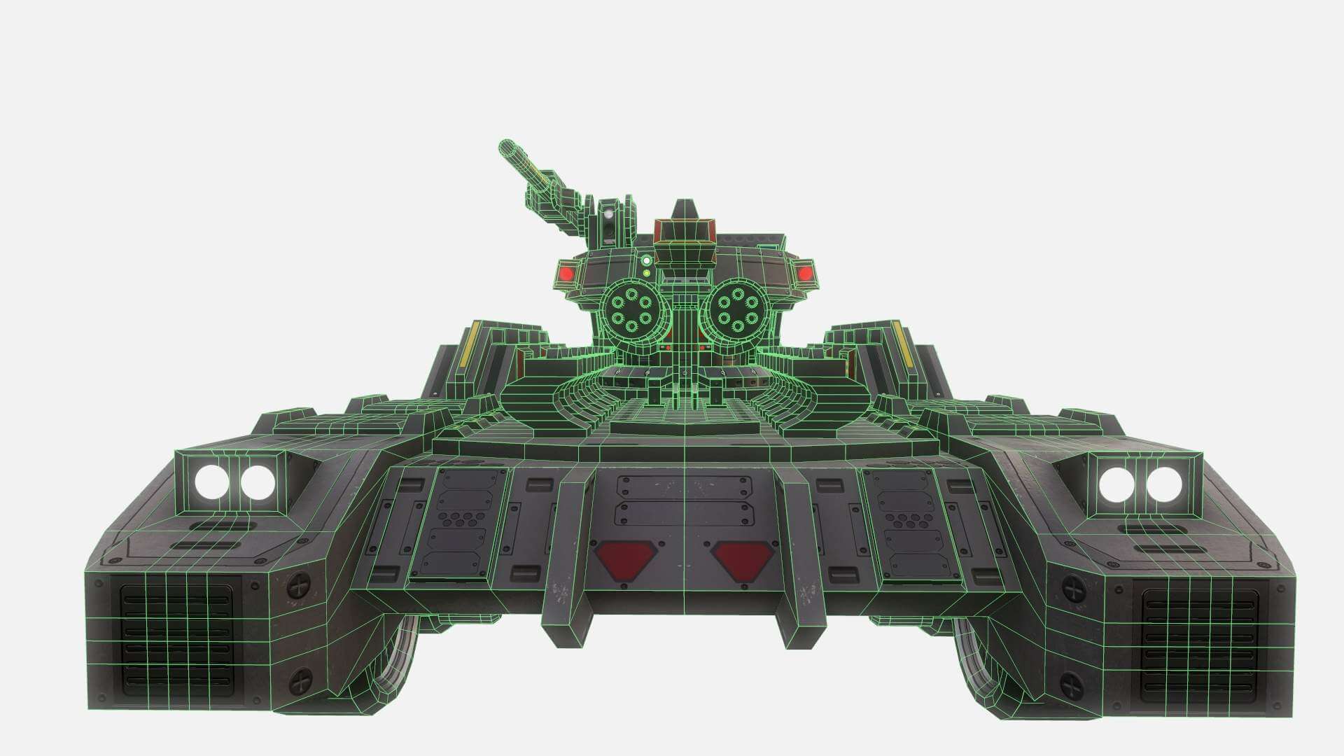 Sci-Fi Tank 3D Model by spectra_7