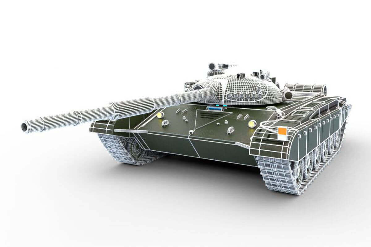 Tank T-72 3D Model by spectra_7