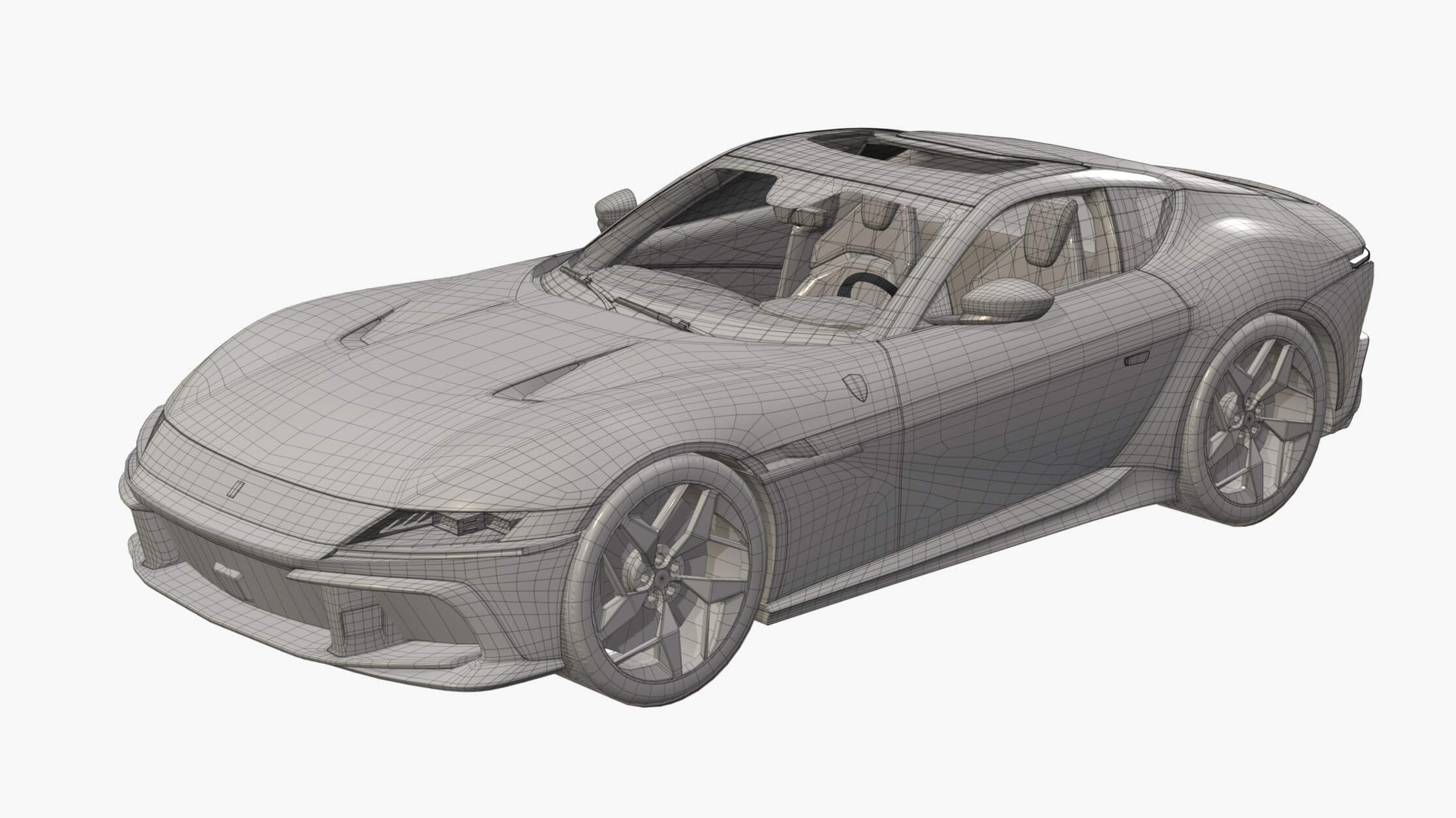 Ferrari 12Cilindri Spider - 3D Model by speedmesh