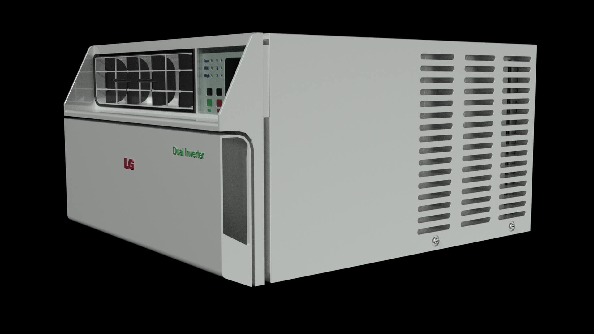 Aircon Window Type 2 - 3D Model by Speedup