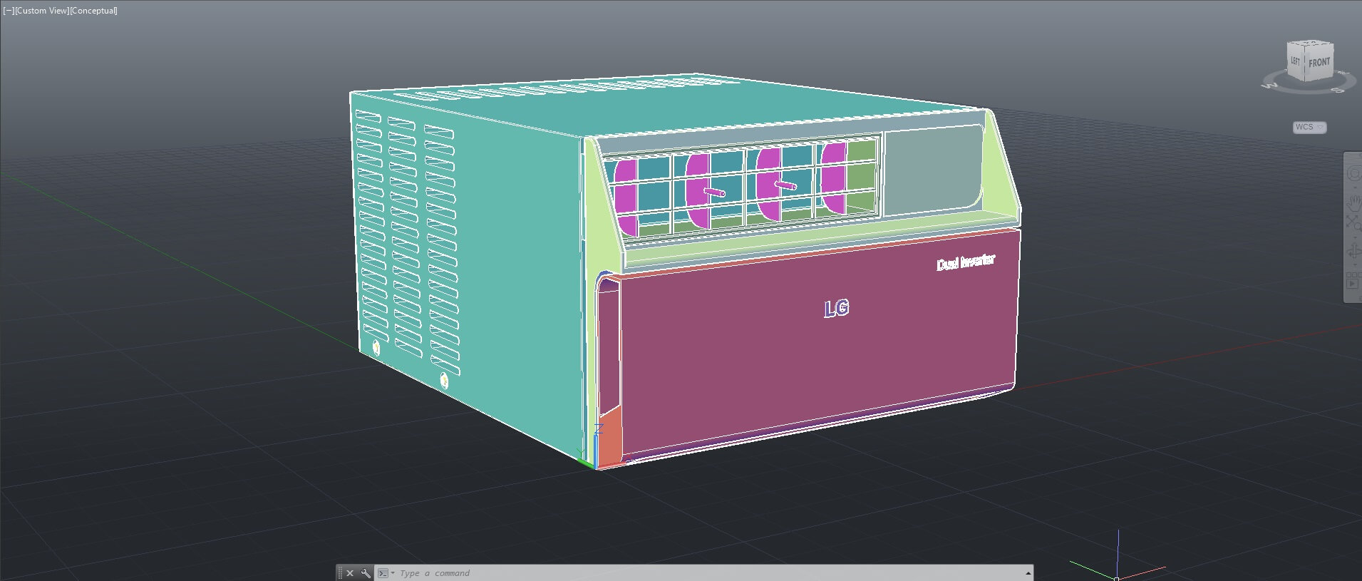 Aircon Window Type A2 - 3D Model by Speedup