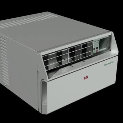 Aircon Window Type A2 - 3D Model by Speedup