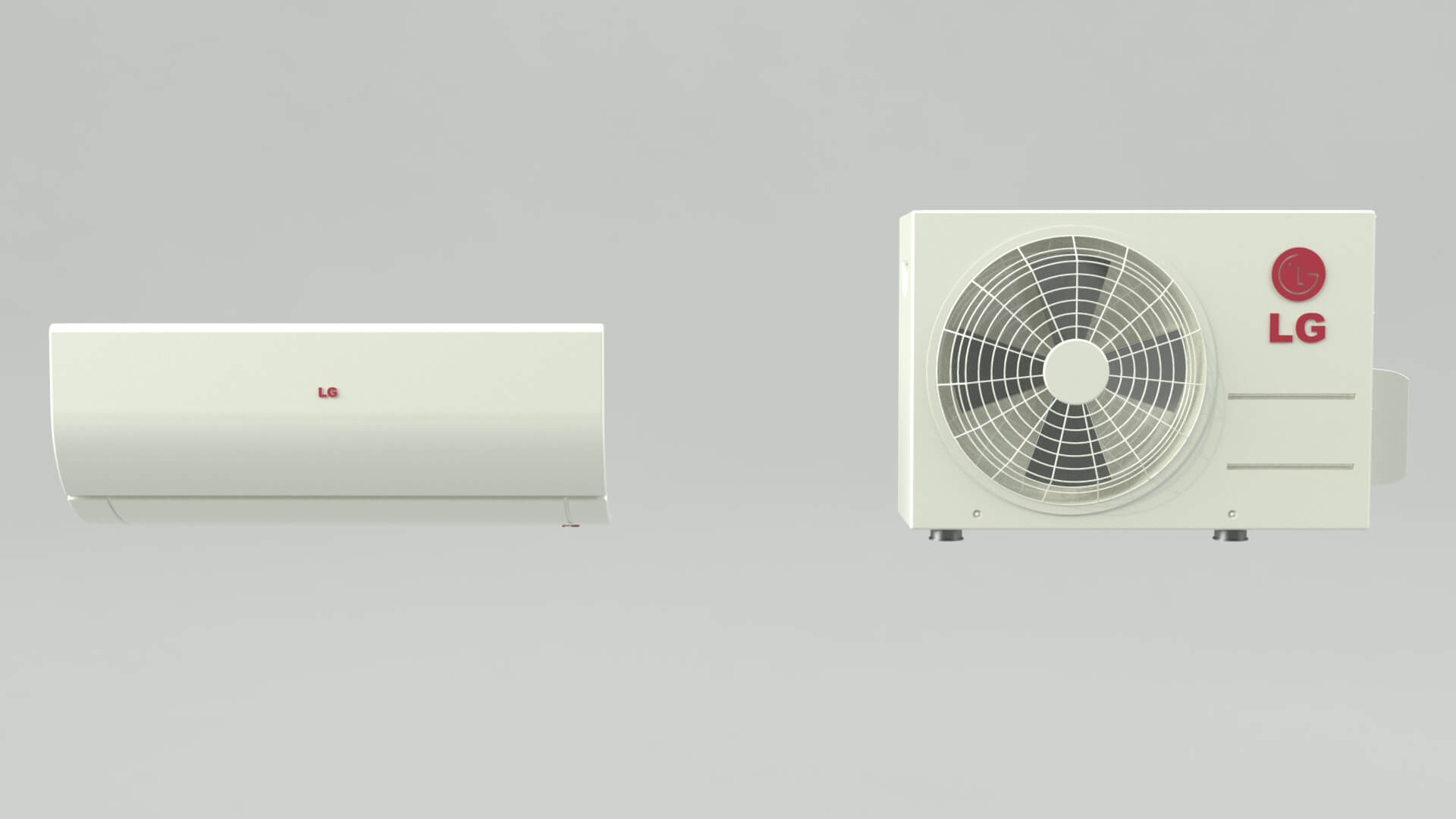 Aircon Split Type A1 - 3D Model by Speedup