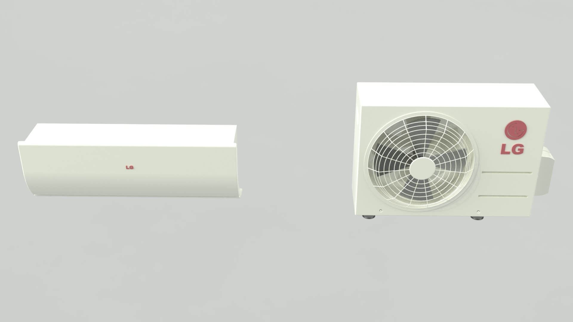 Aircon Split Type A1 - 3D Model by Speedup