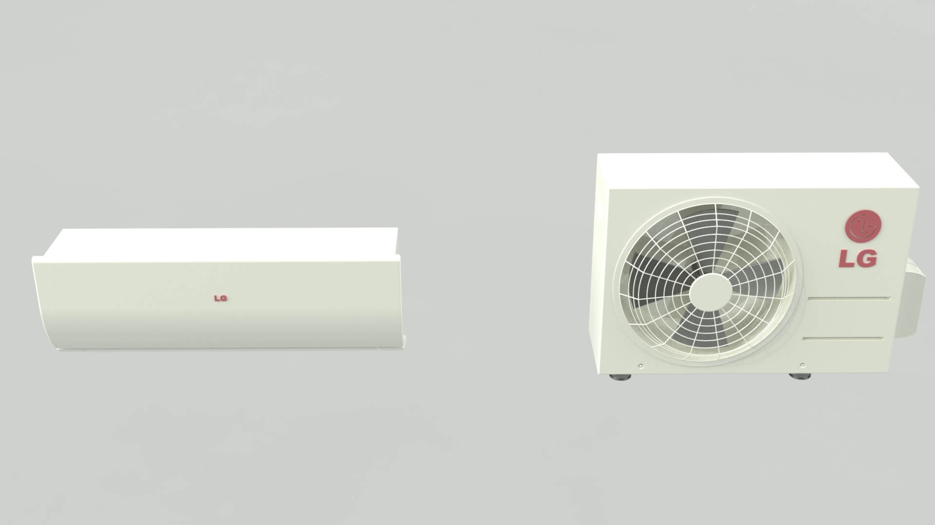 Aircon Split Type A1 - 3D Model by Speedup