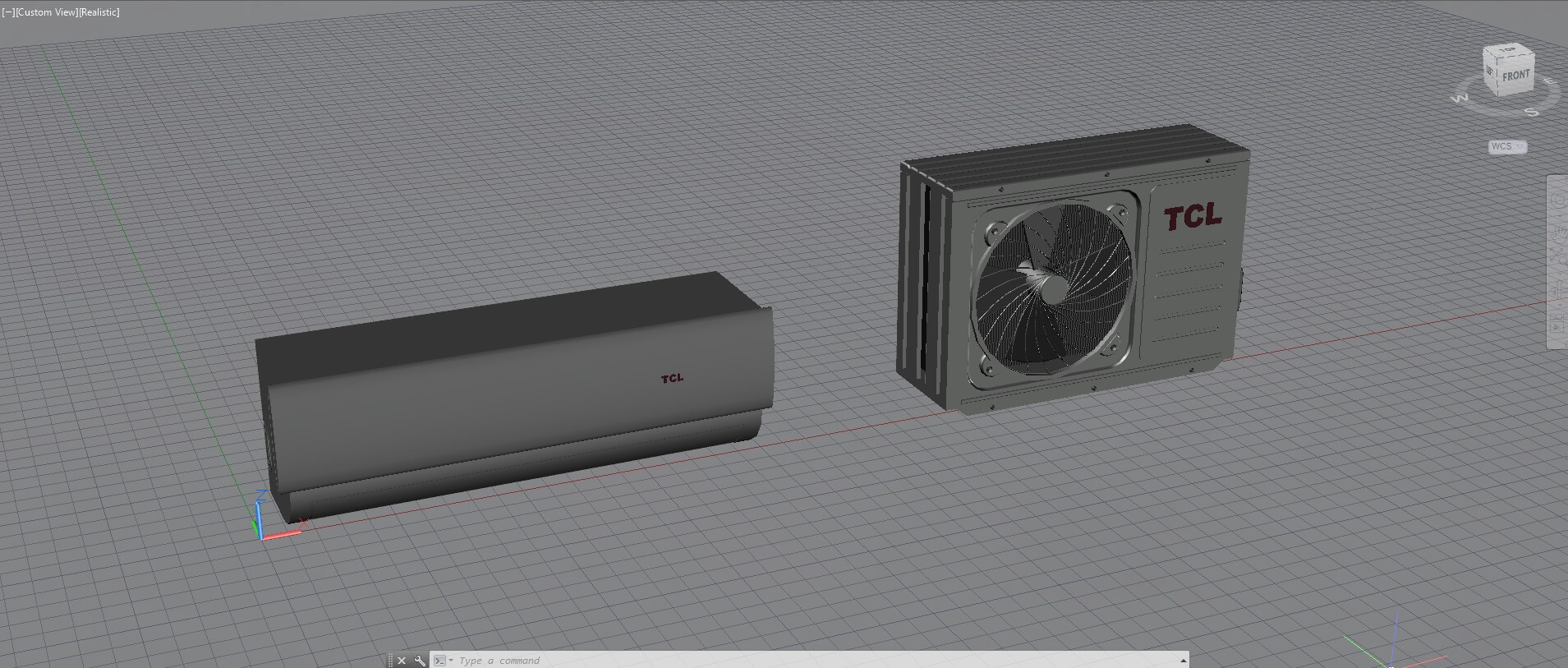 Aircon Split Type A2 - 3D Model by Speedup