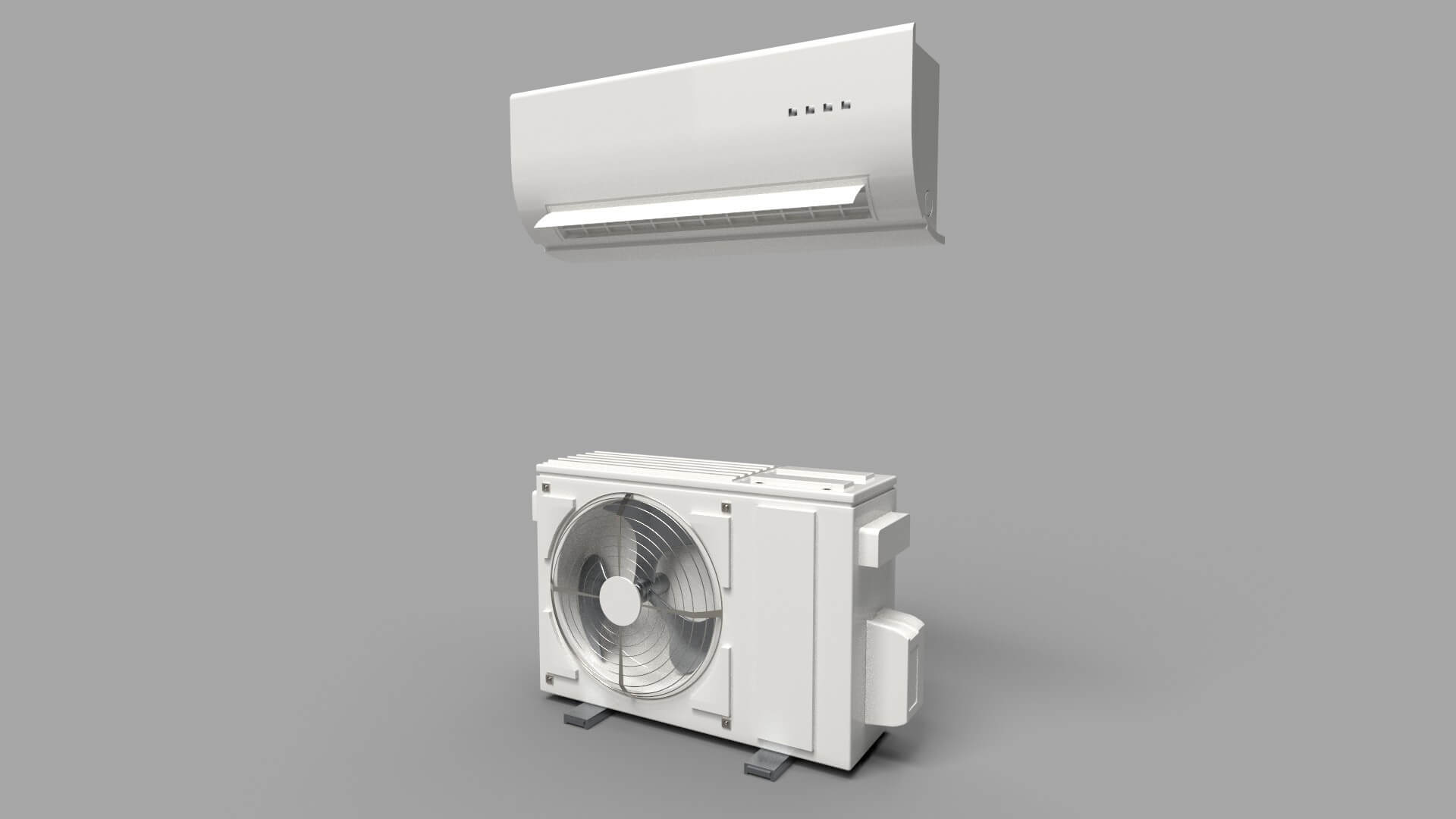 Aircon Split Type RH1 - 3D Model by Speedup