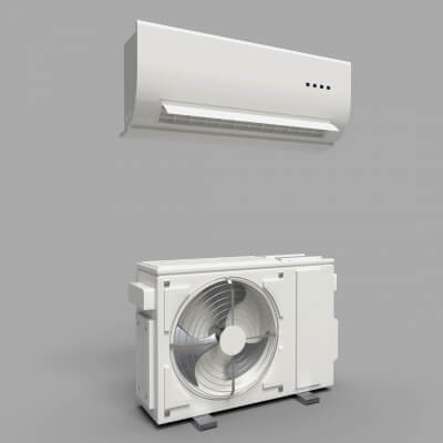 Aircon Split Type RH1 - 3D Model by Speedup