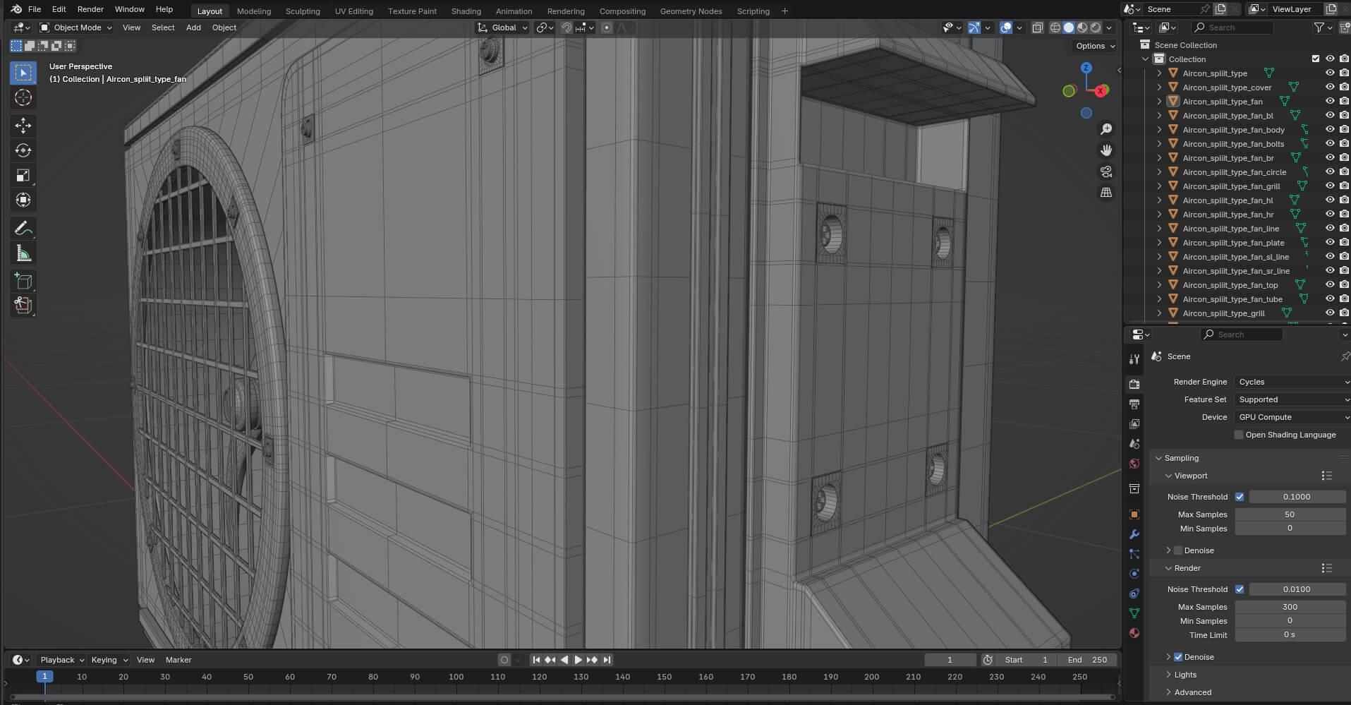 Aircon Split Type N2 - 3D Model by Speedup