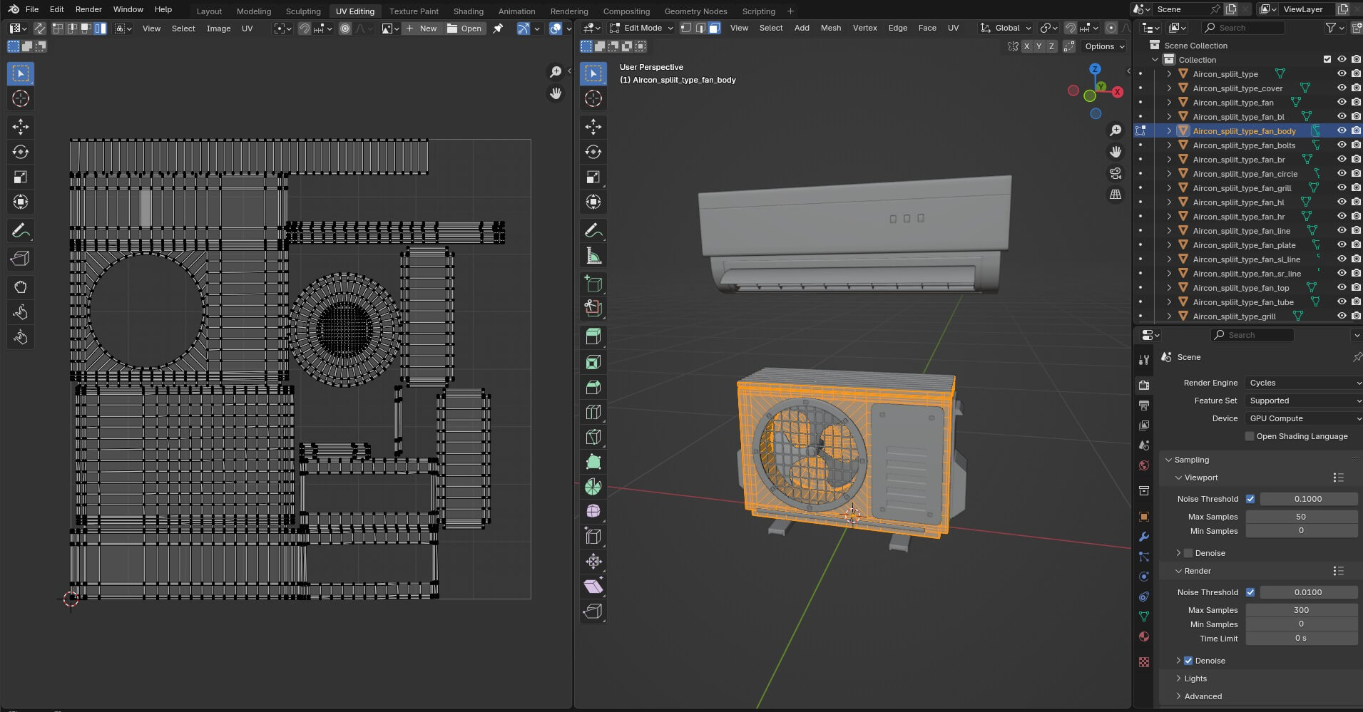 Aircon Split Type N2 - 3D Model by Speedup