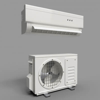 Aircon Split Type RH2 - 3D Model by Speedup