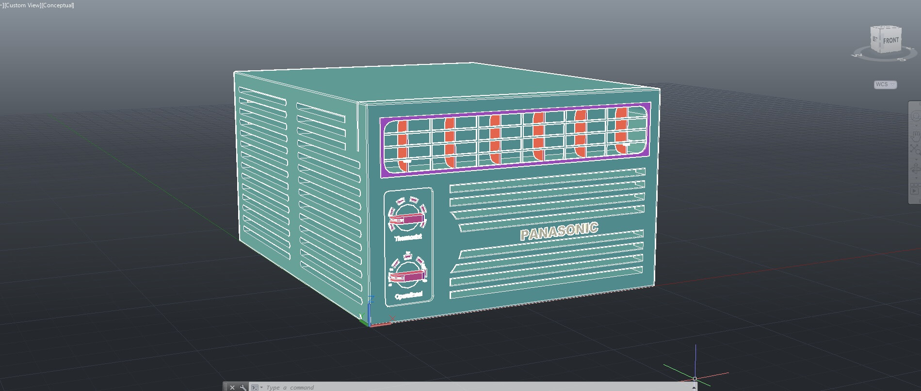 Aircon Window Type A1 - 3D Model by Speedup