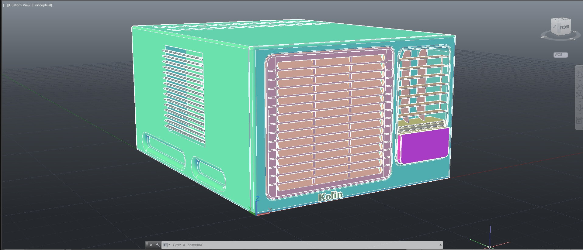 Aircon Window Type A3 - 3D Model by Speedup