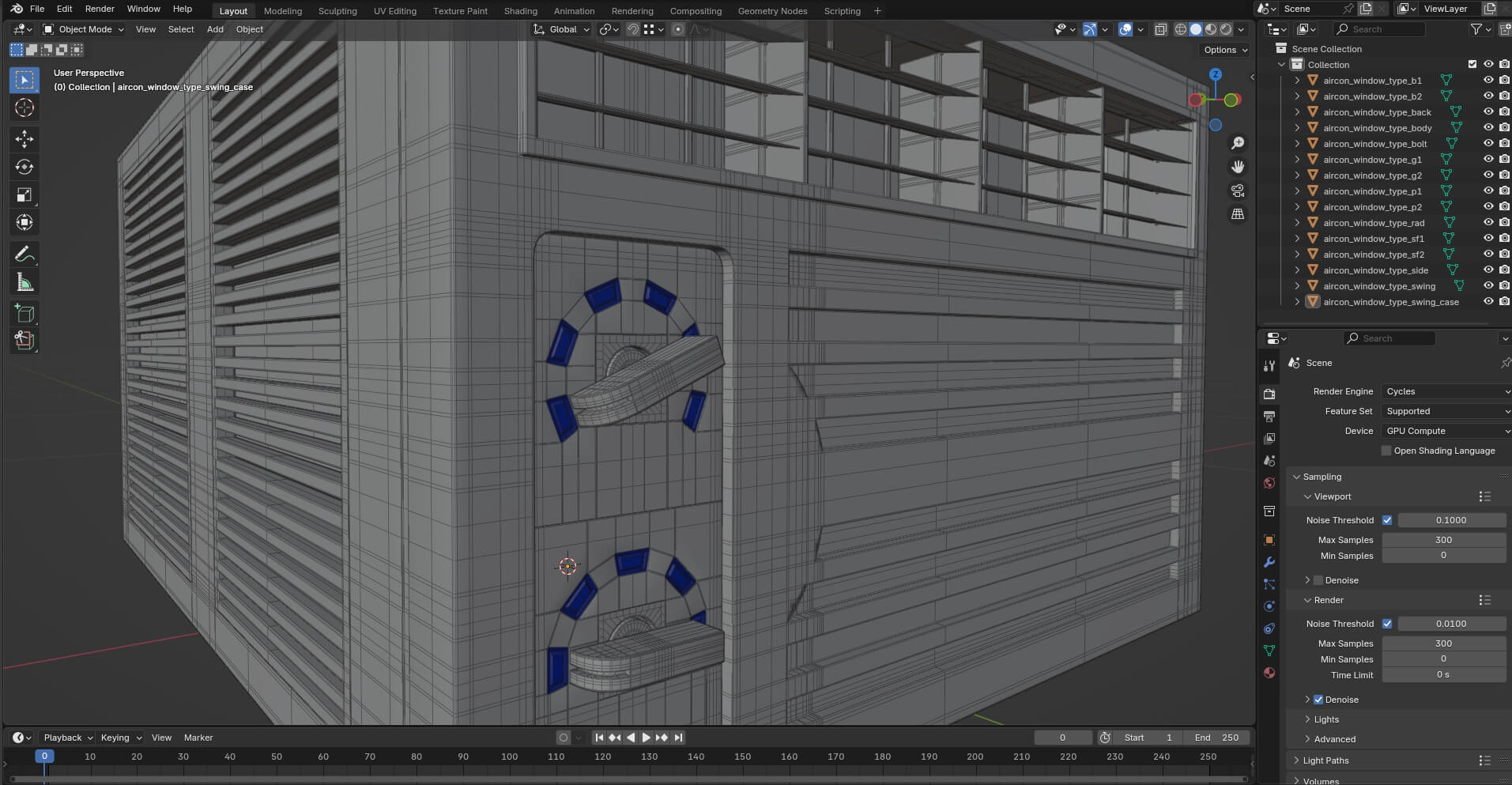 Aircon Window Type N1 - 3D Model by Speedup