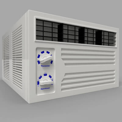 Aircon Window Type RH1 - 3D Model by Speedup