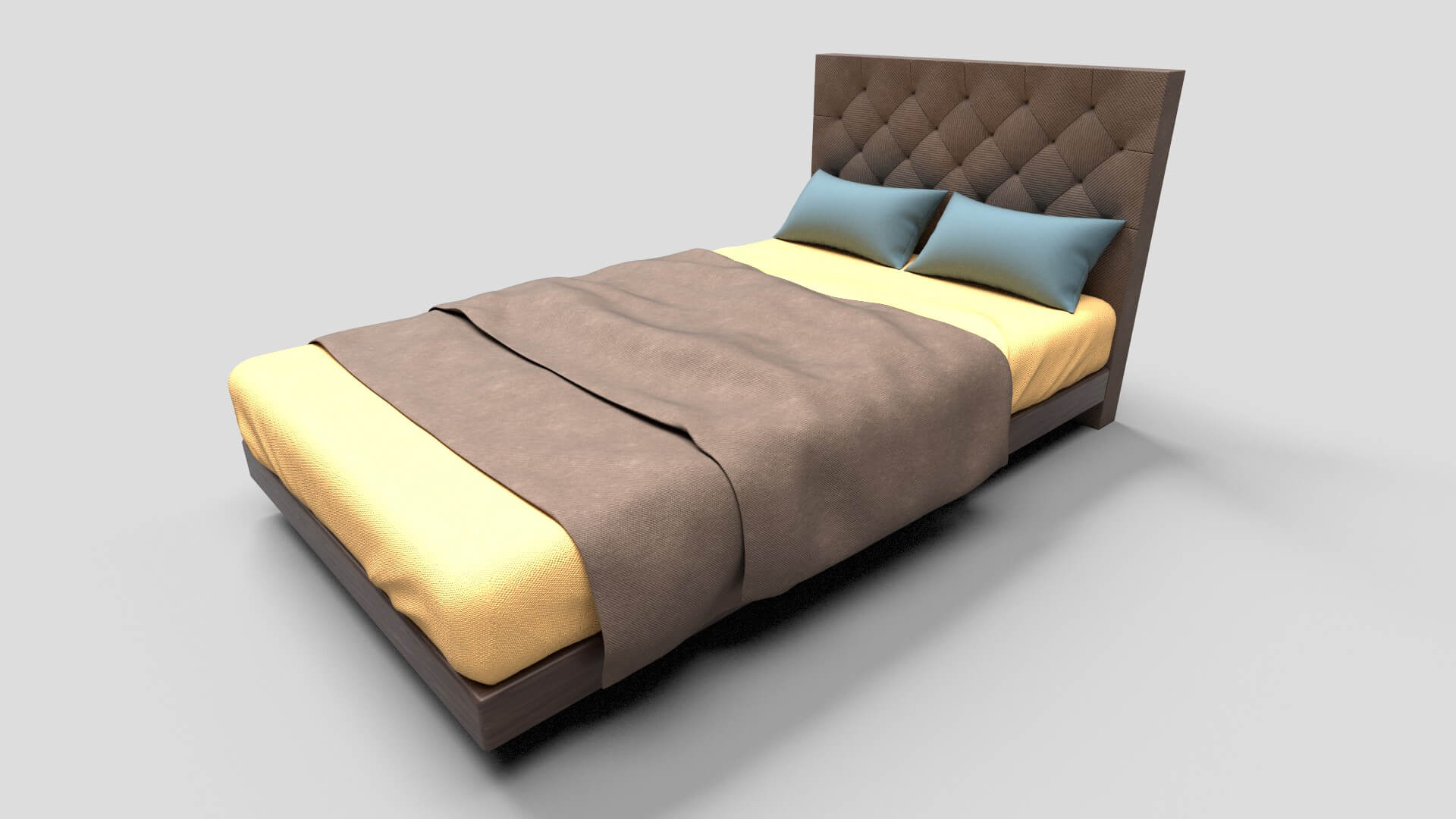 Bed 1 3D Model by Speedup
