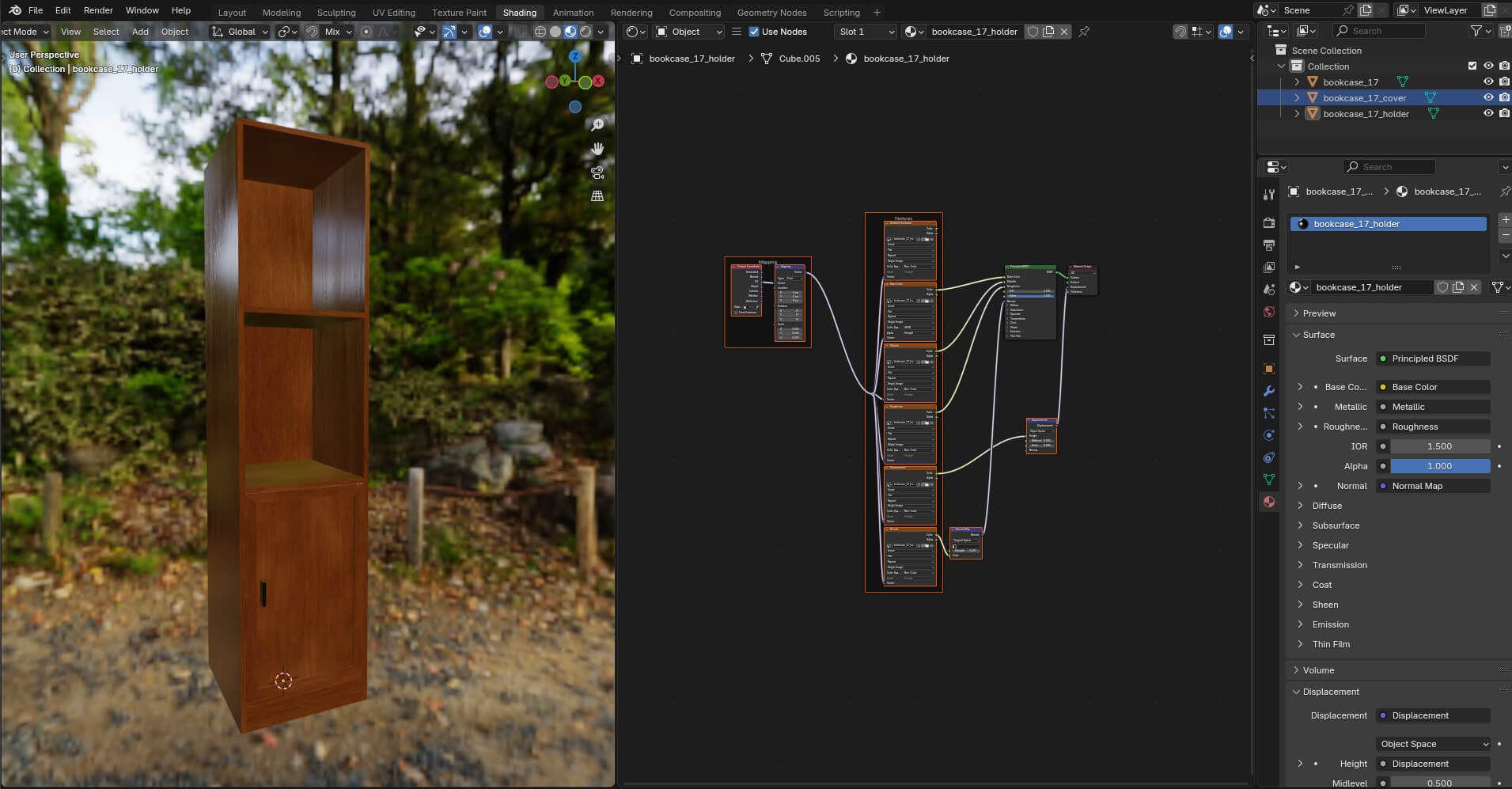 Bookcase RH17 - 3D Model by Speedup