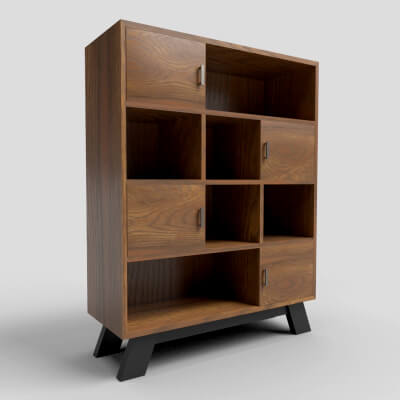 Bookcase RH45 - 3D Model by Speedup