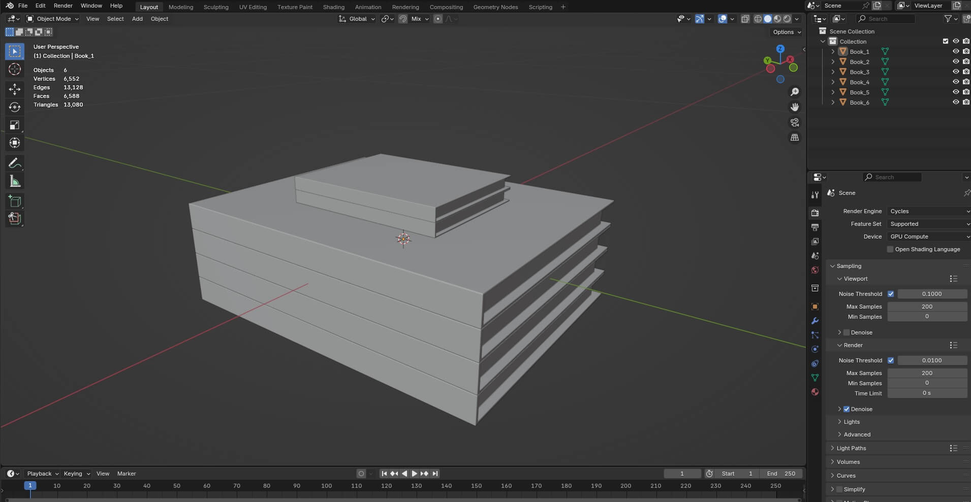 Books with Cover RH1 - Free 3D Model by Speedup