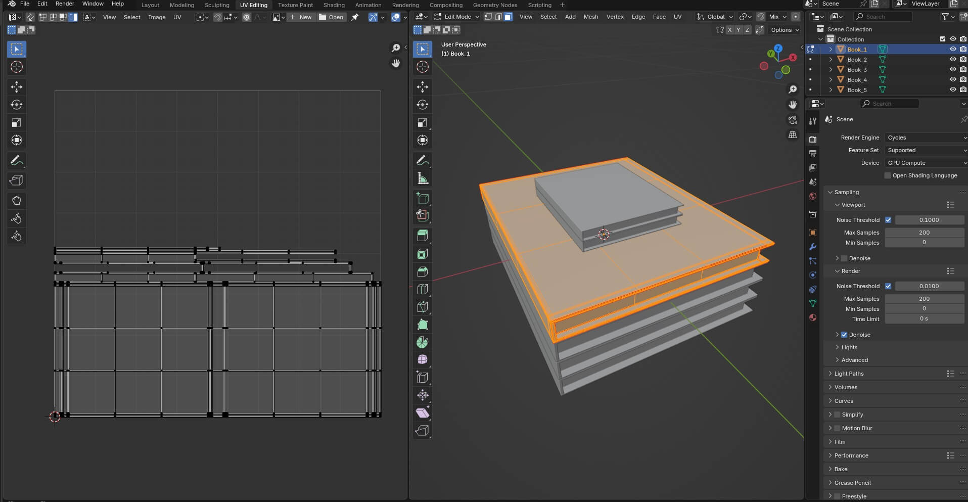 Books with Cover RH1 - Free 3D Model by Speedup