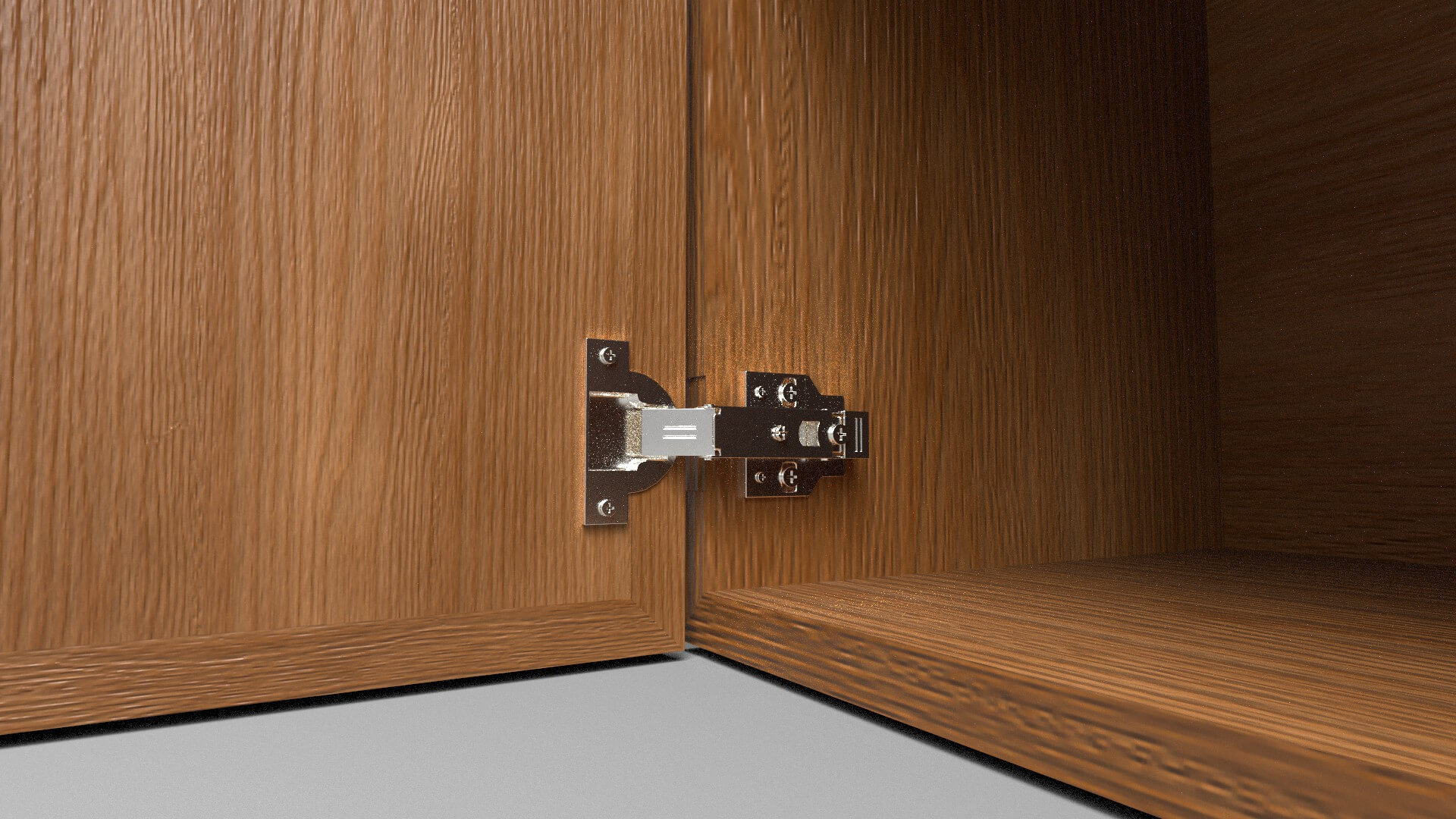 Cabinet With Hinges N1 - 3D Model by Speedup