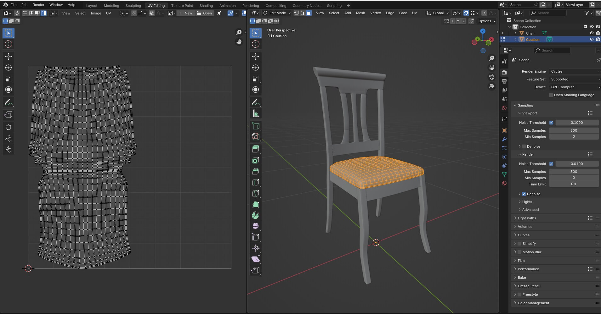 Chair N4 3D Model by Speedup