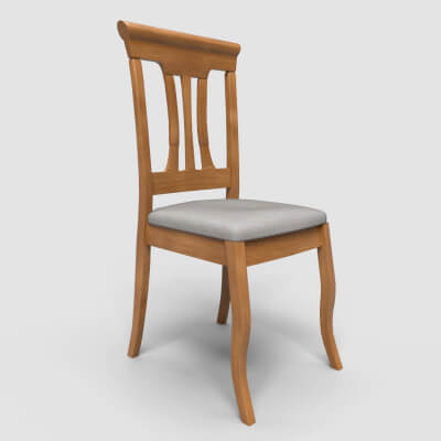 Chair Wooden RH04 - 3D Model by Speedup