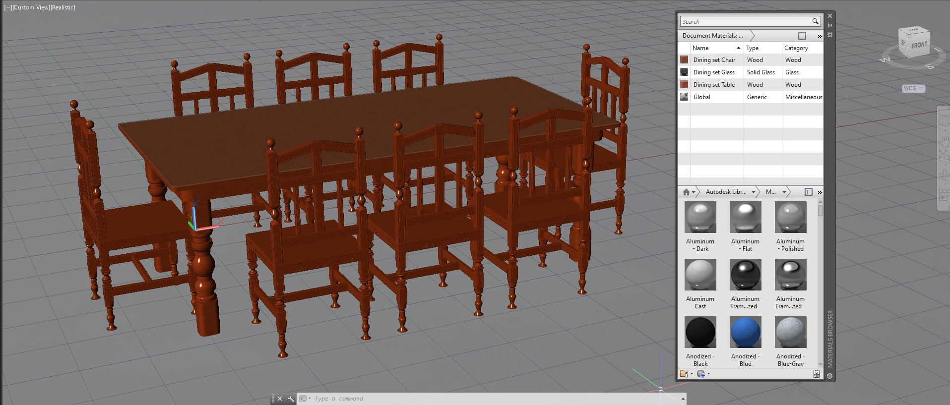 Dining Set A2 - 3D Model by Speedup