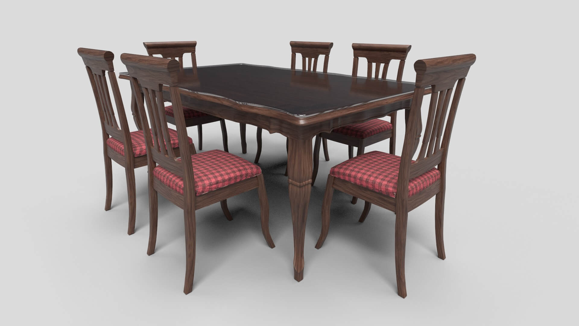 Dining Set RH4 - 3D Model by Speedup