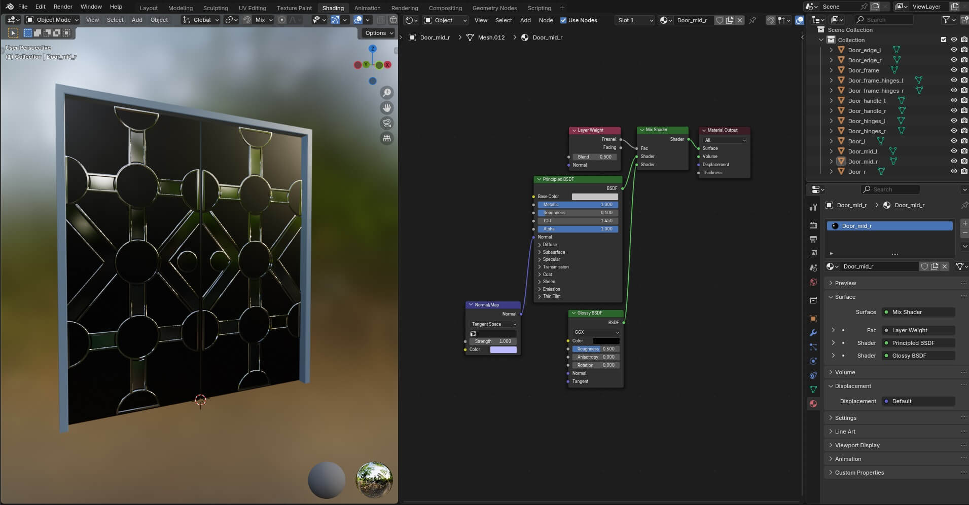 Door Design 12 - 3D Model by Speedup