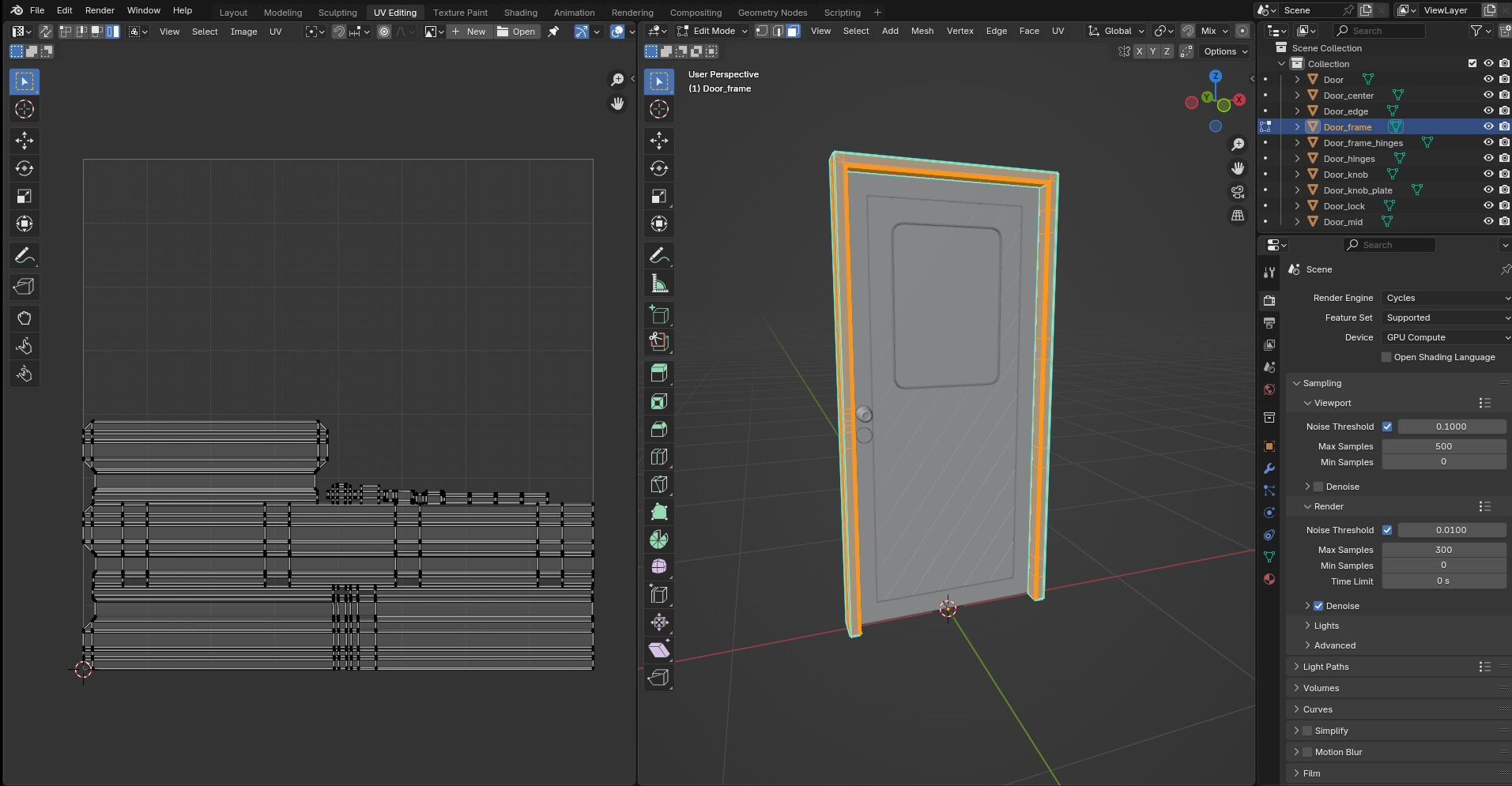 Door Design 14 - 3D Model by Speedup