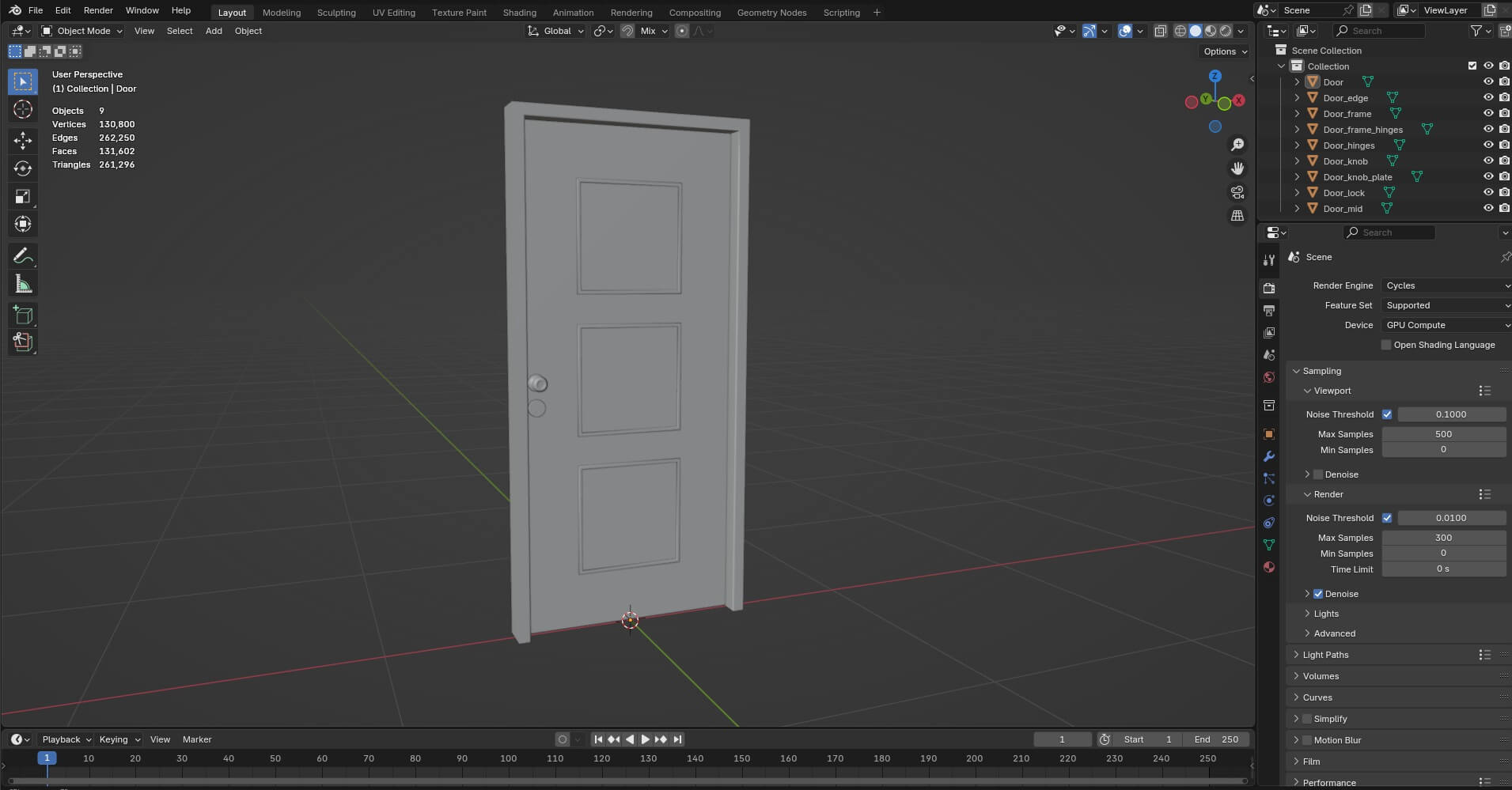 Door Design 21 - 3D Model by Speedup