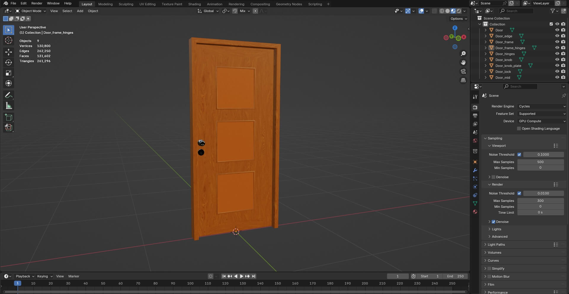 Door Design 21 - 3D Model by Speedup
