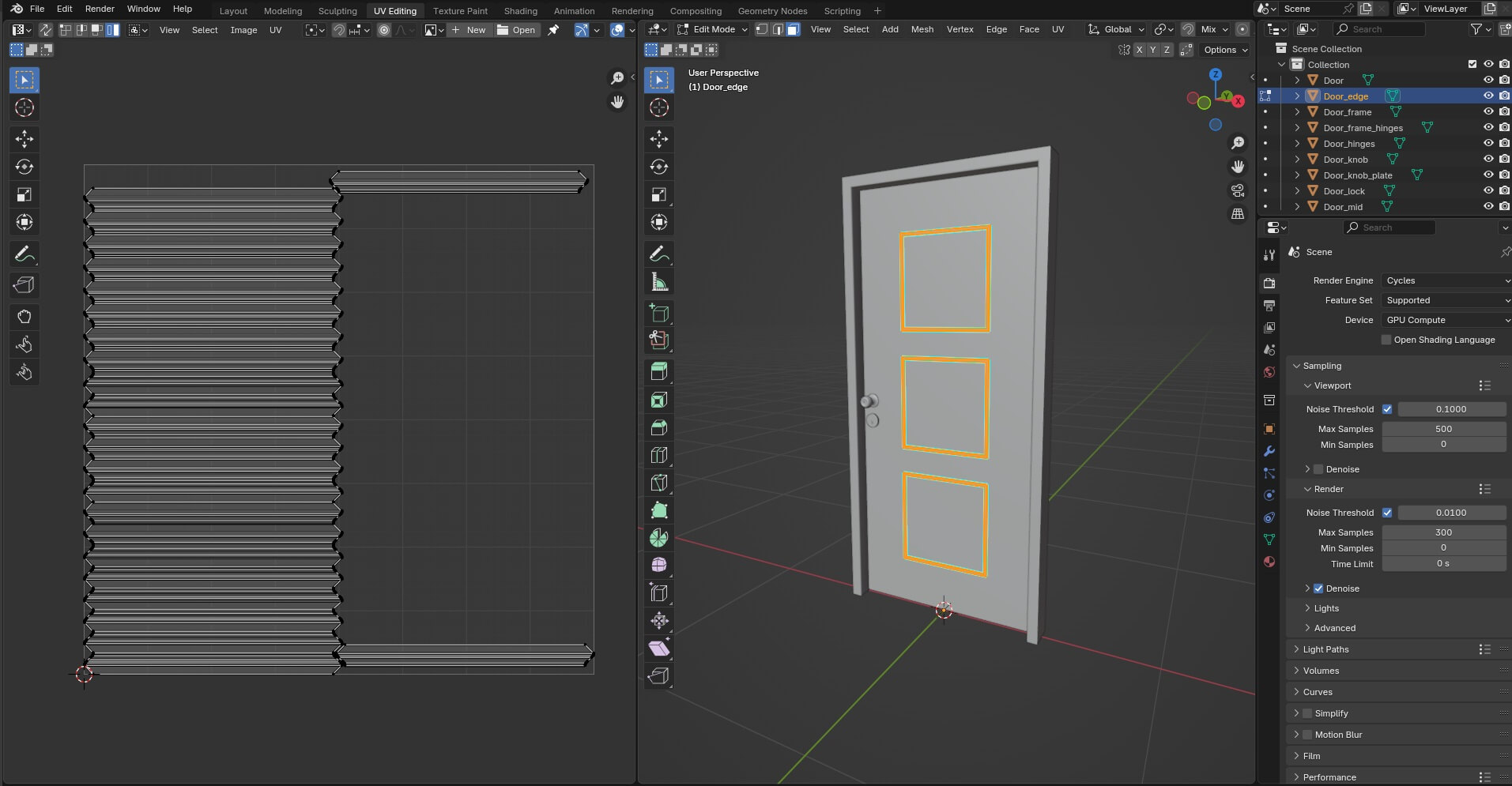Door Design 22 - 3D Model by Speedup