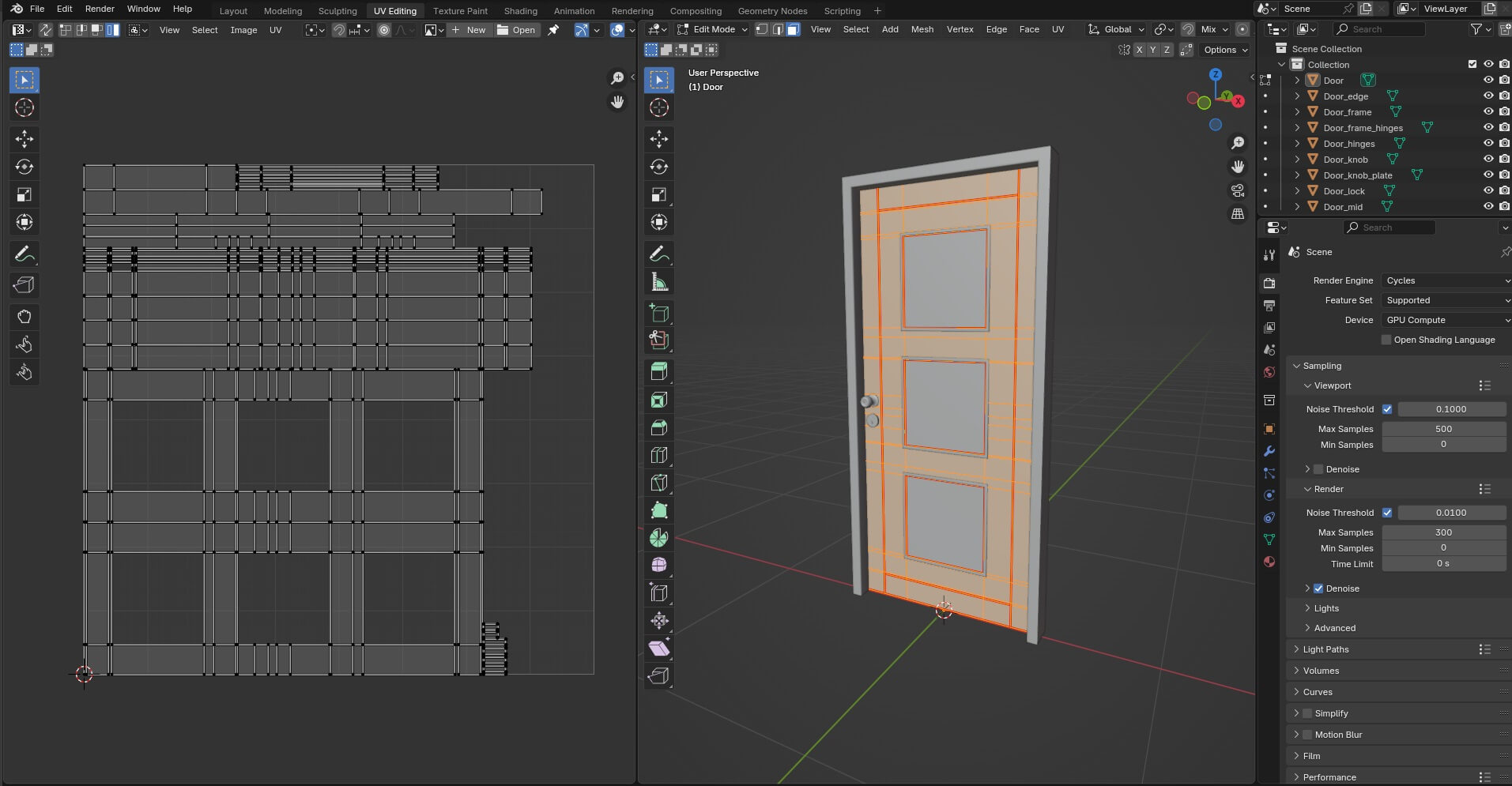 Door Design 24 - 3D Model by Speedup