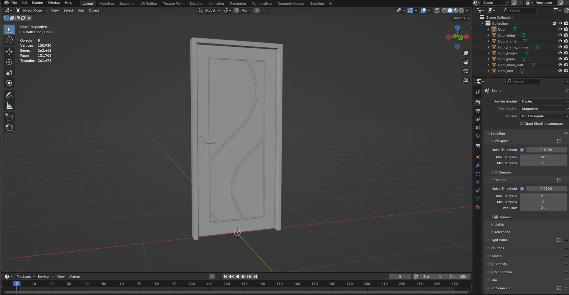 Door Design 29 - 3D Model by Speedup