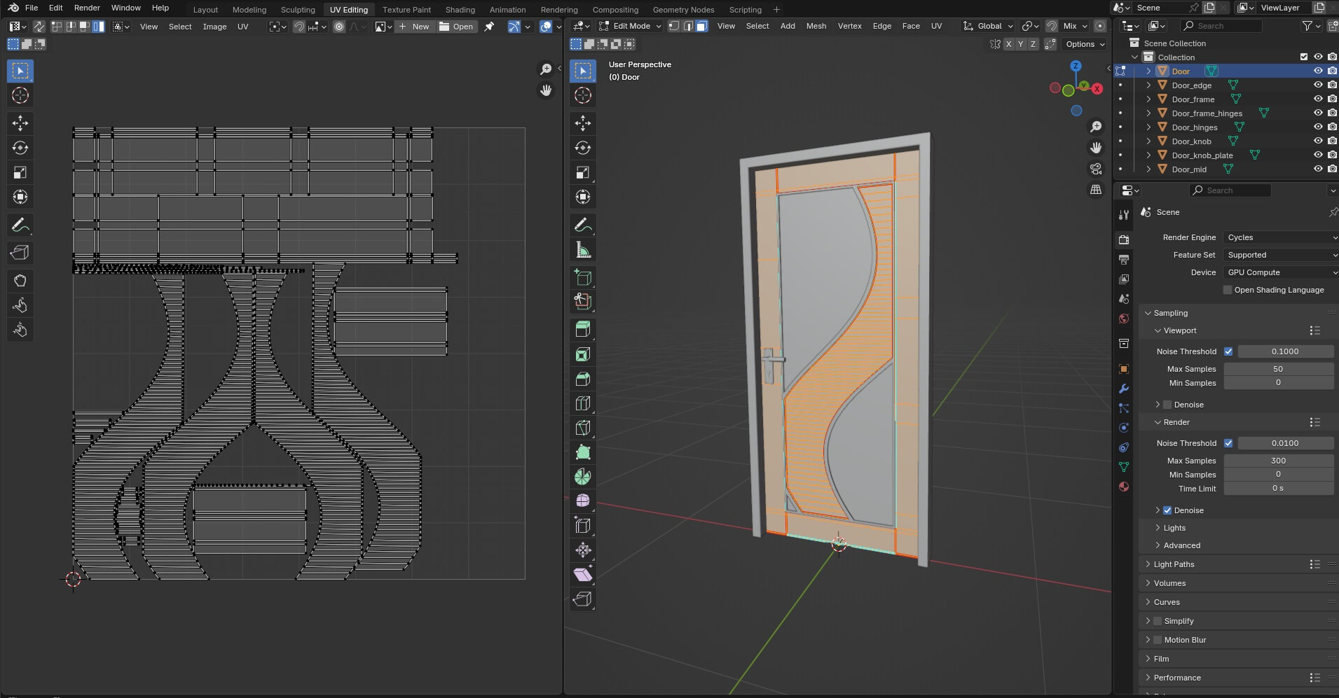 Door Design 29 - 3D Model by Speedup