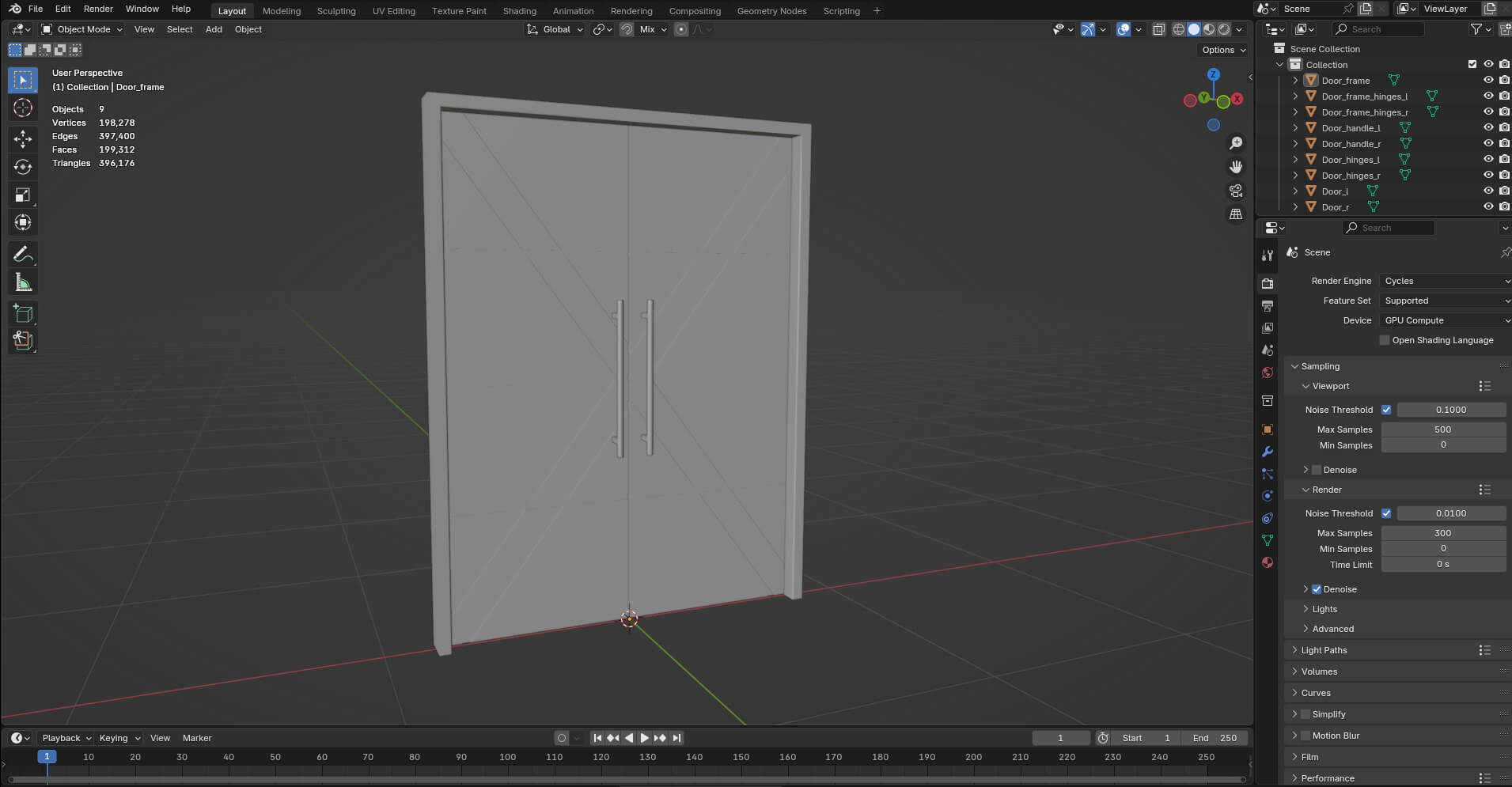 Door Design 33 - 3D Model by Speedup