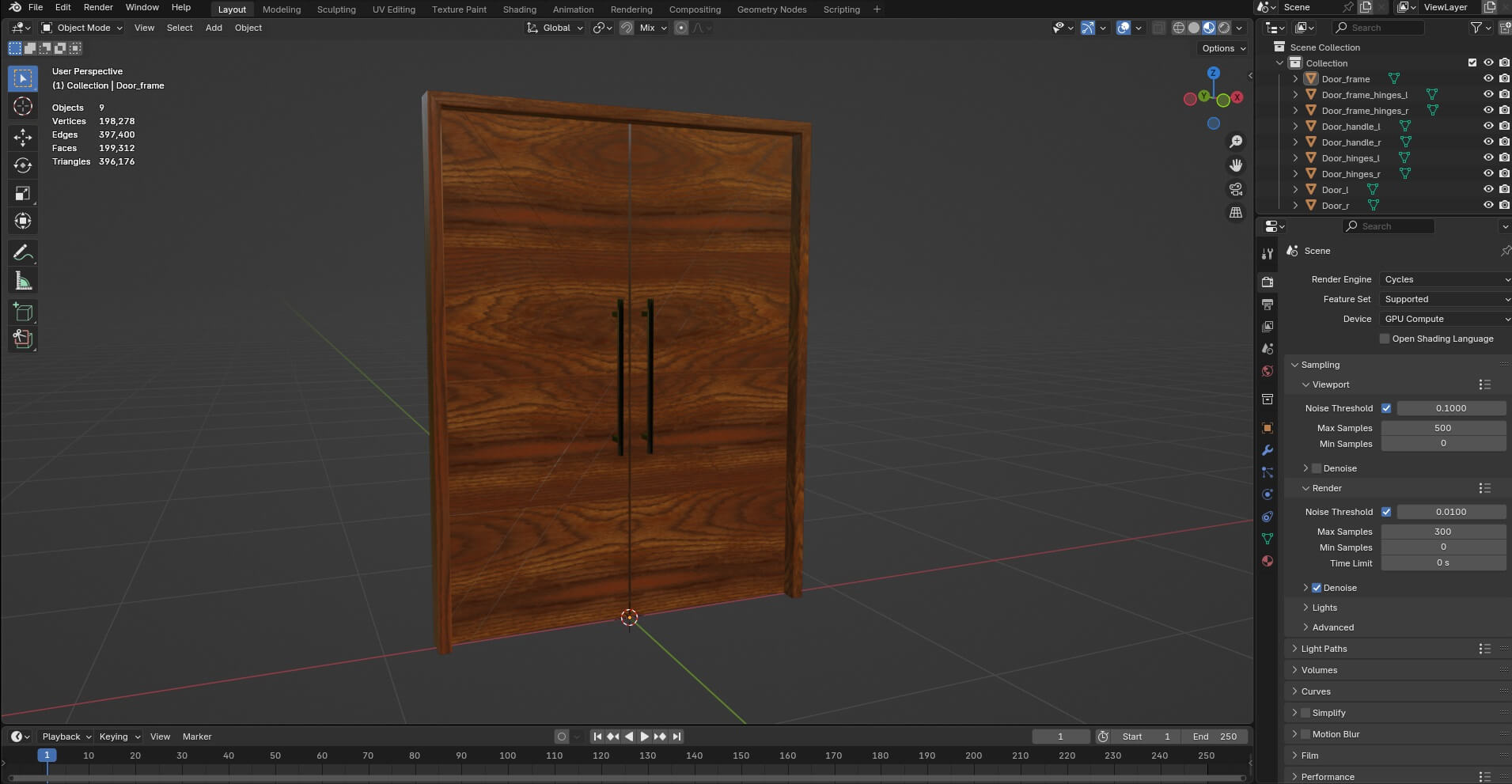 Door Design 34 - 3D Model by Speedup