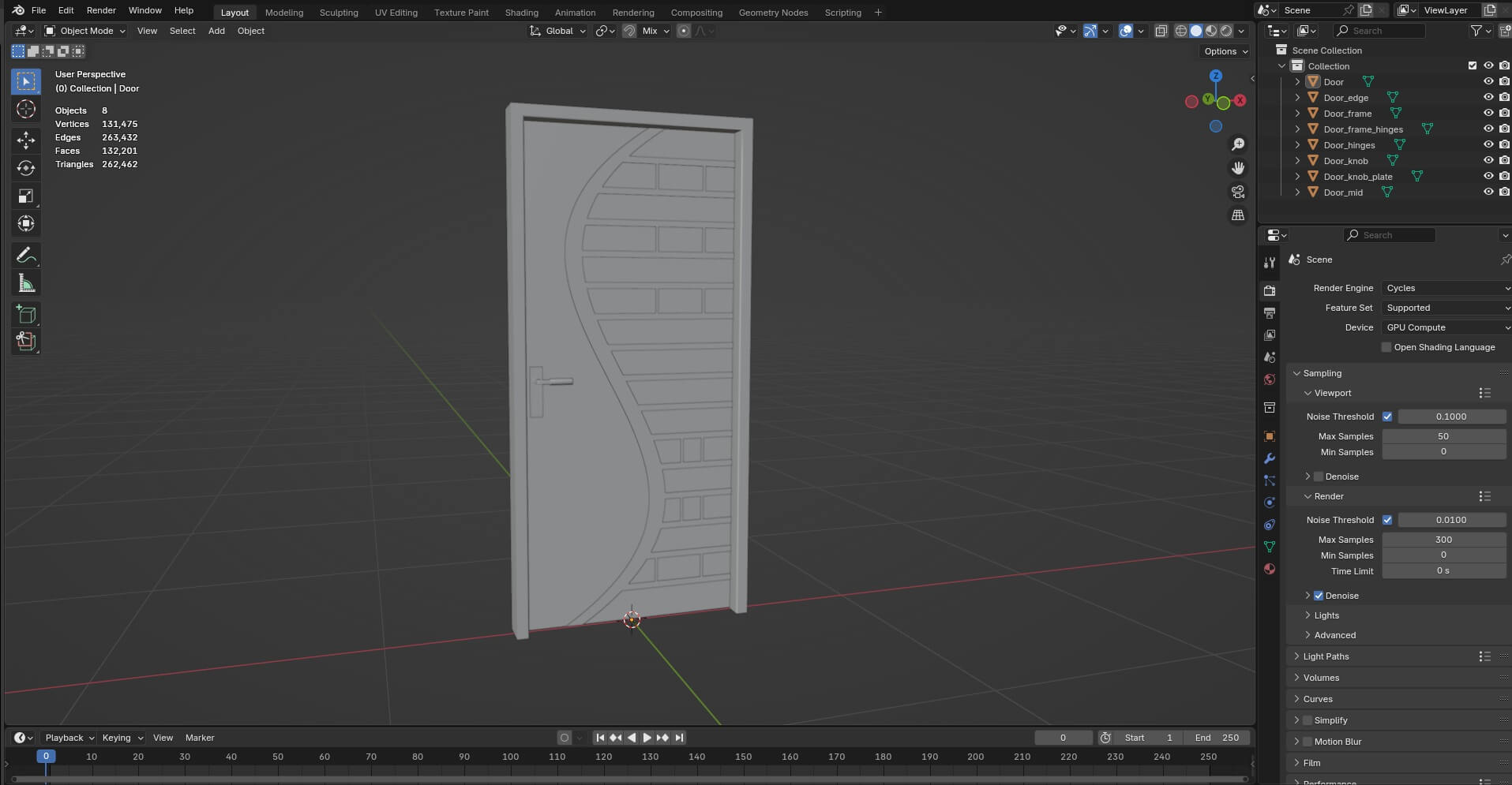 Door Design 52 - 3D Model by Speedup