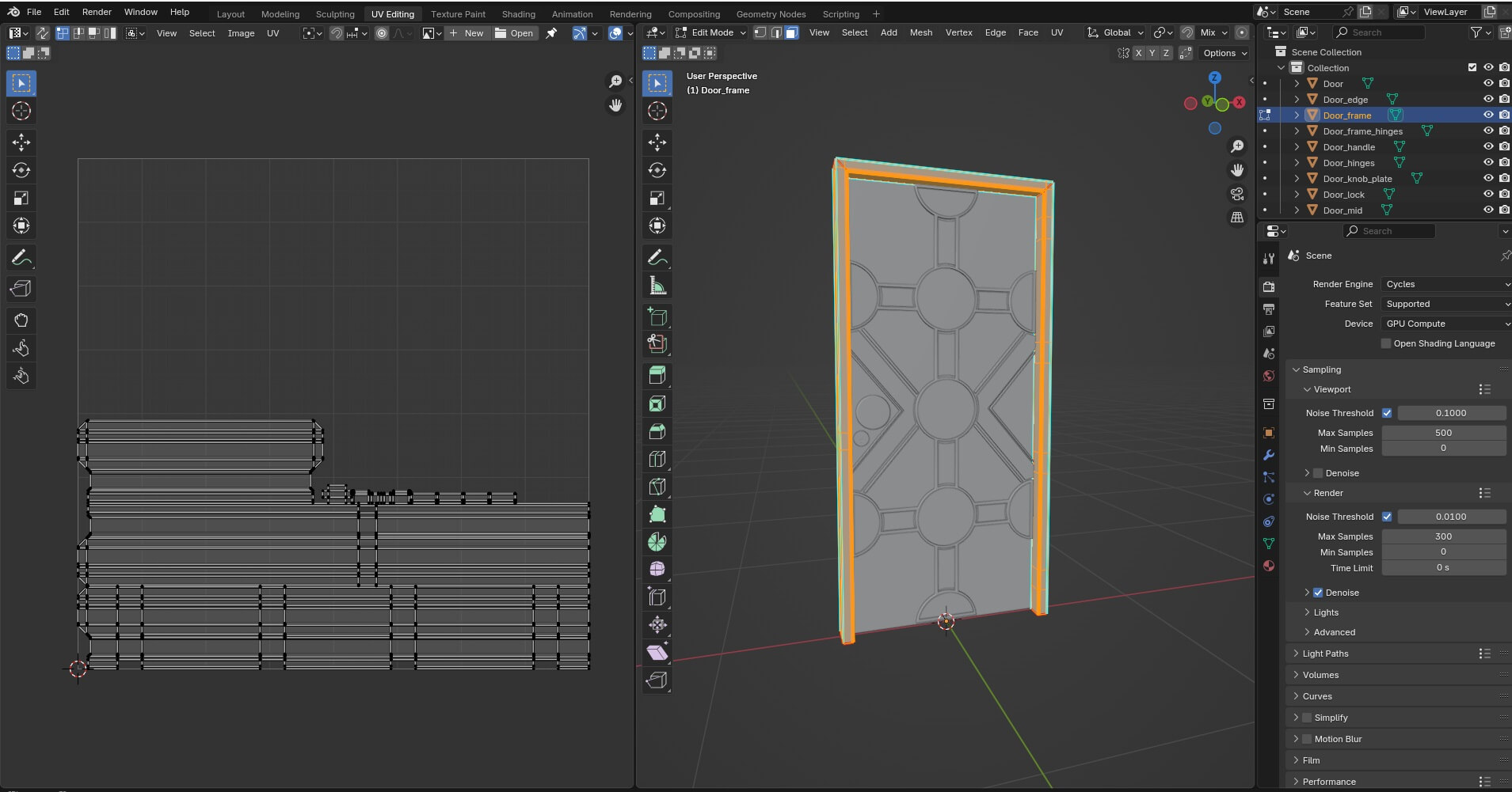 Door Design 52 - 3D Model by Speedup